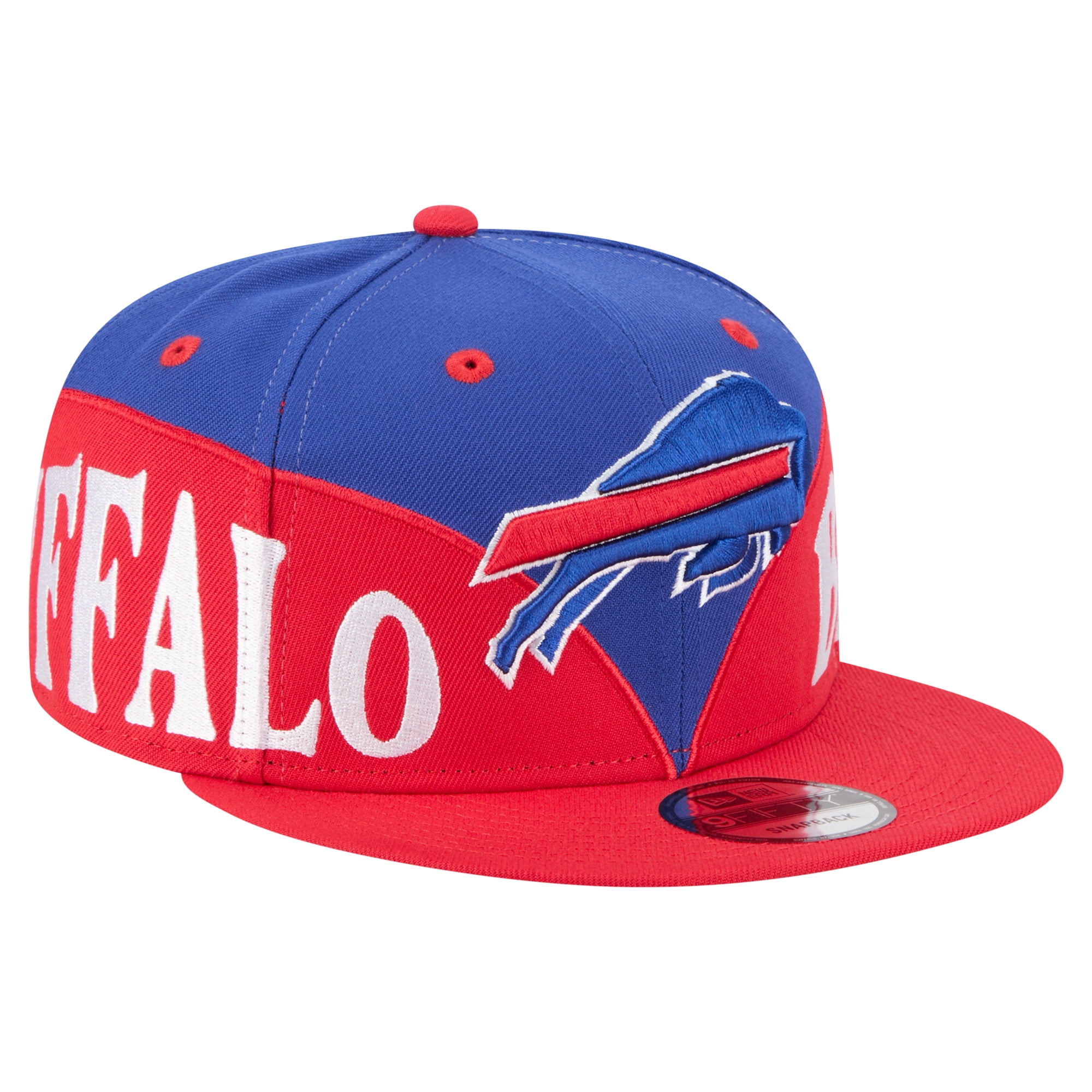 Men's New Era Royal/Red Buffalo Bills Split 9FIFTY Snapback Hat ...