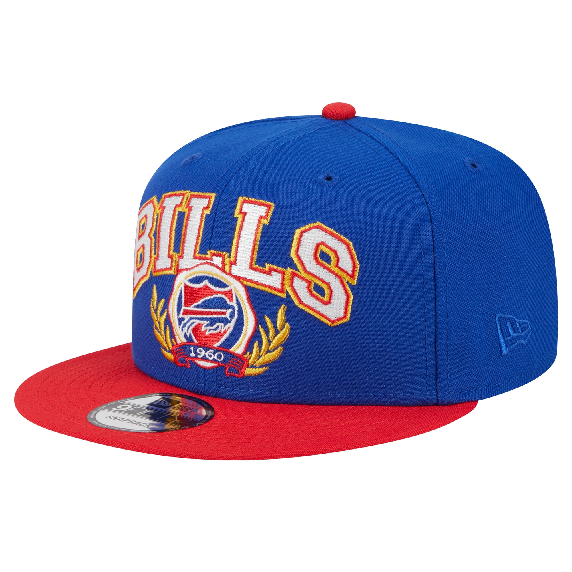Men's New Era Royal/Red Buffalo Bills Team Establish 9FIFTY Snapback ...