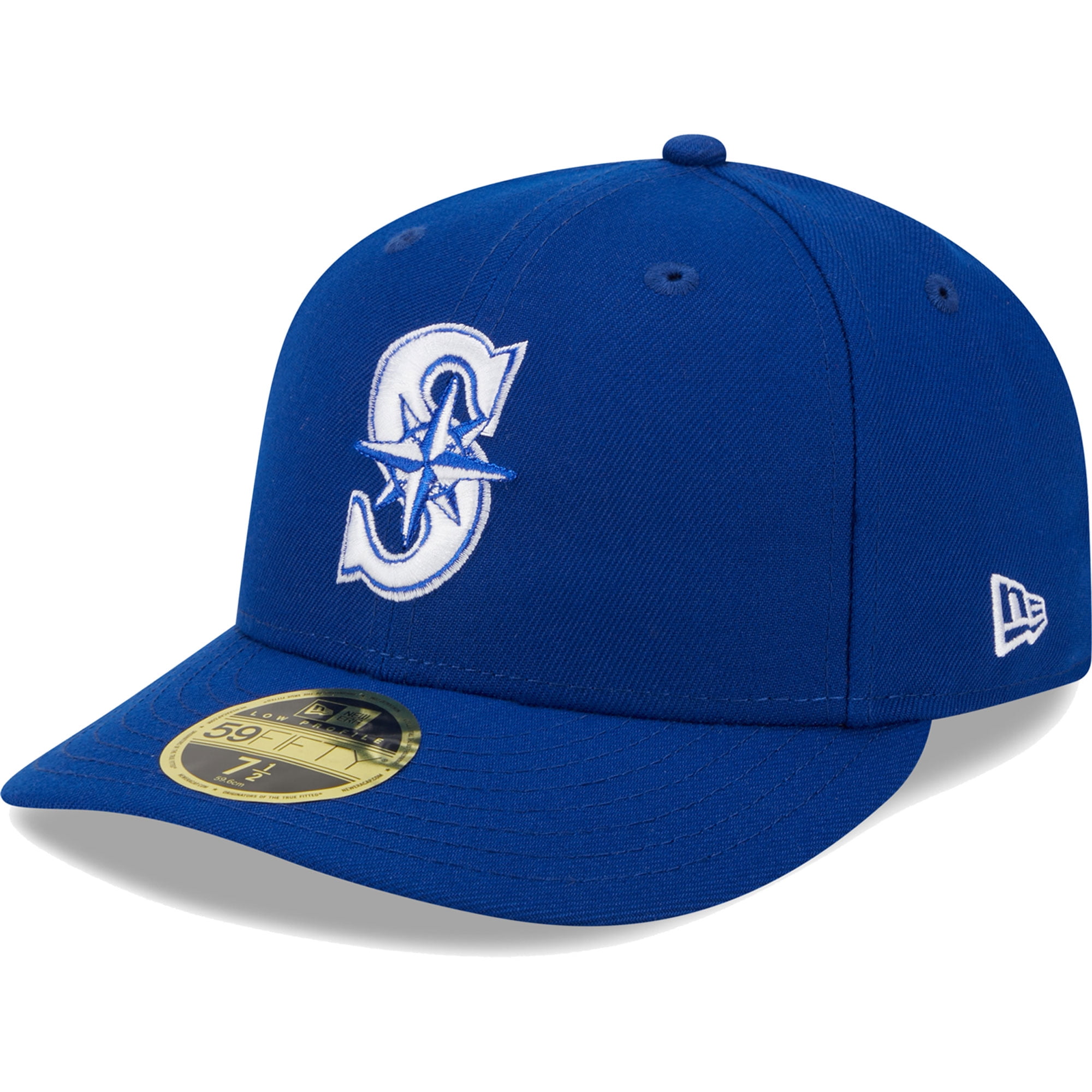 Men's New Era Royal Seattle Mariners White Logo-Low Profile 59FIFTY ...