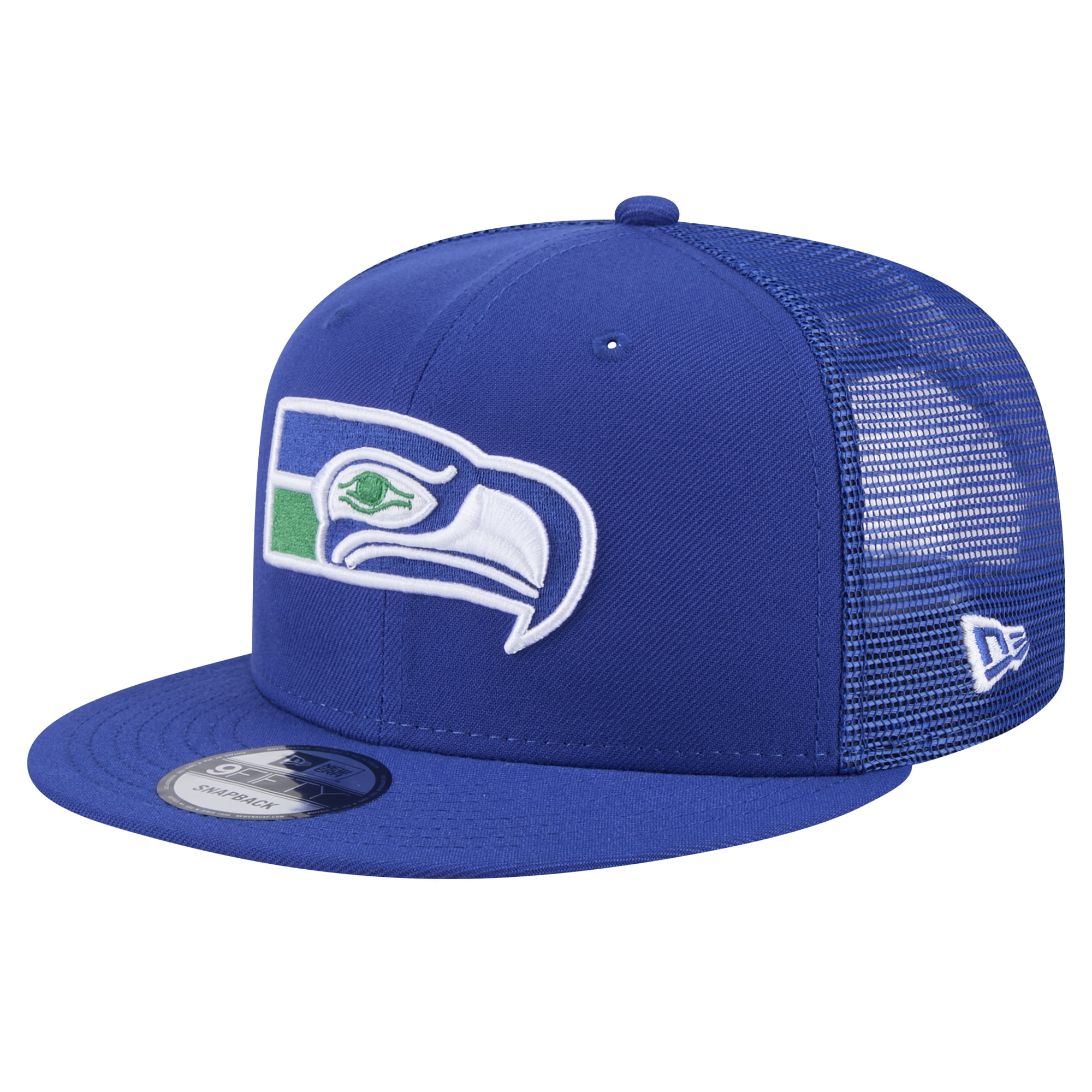 Men's New Era Royal Seattle Seahawks Throwback Main Trucker 9FIFTY ...