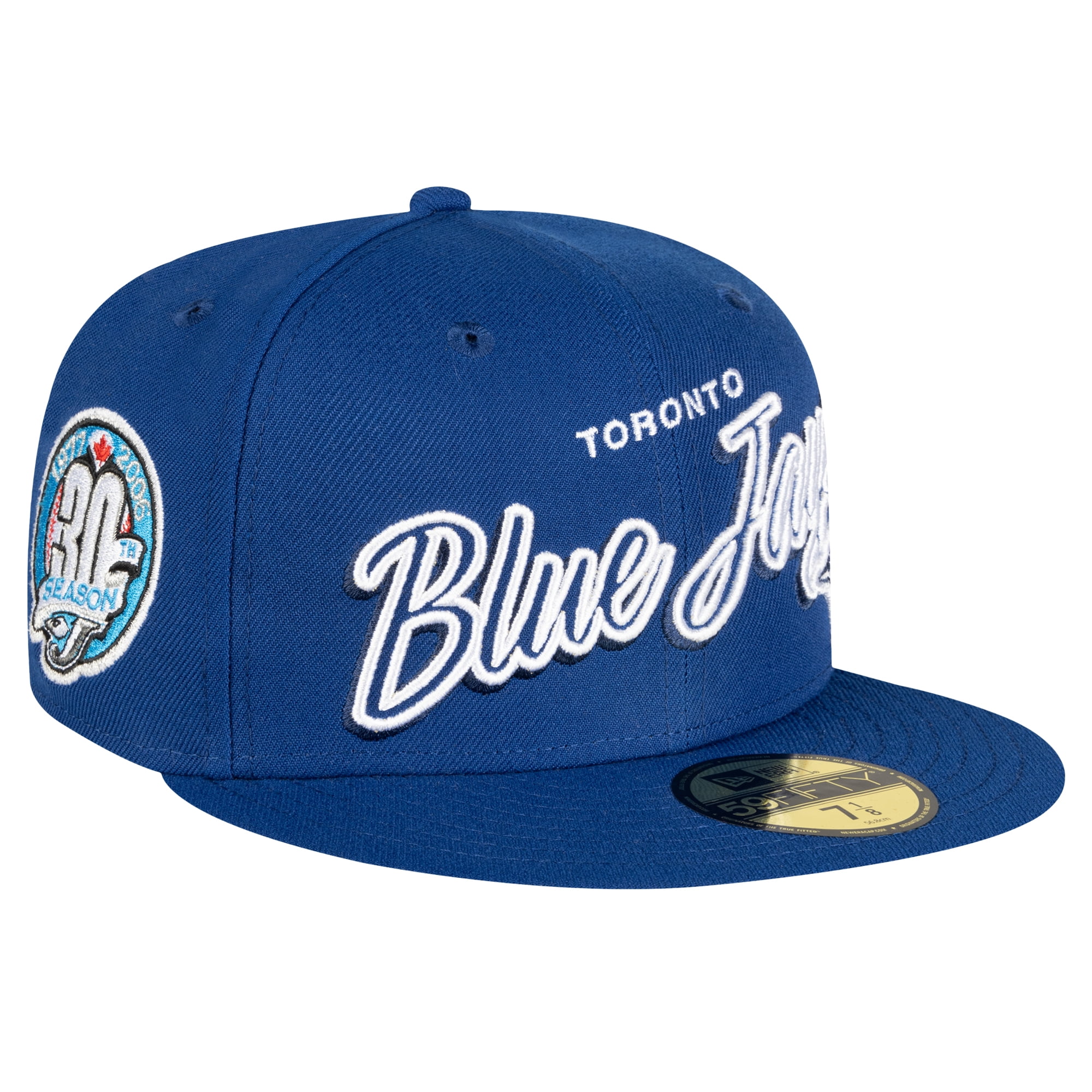 Men's New Era Royal Toronto Blue Jays Script Sided 59FIFTY Fitted Hat ...
