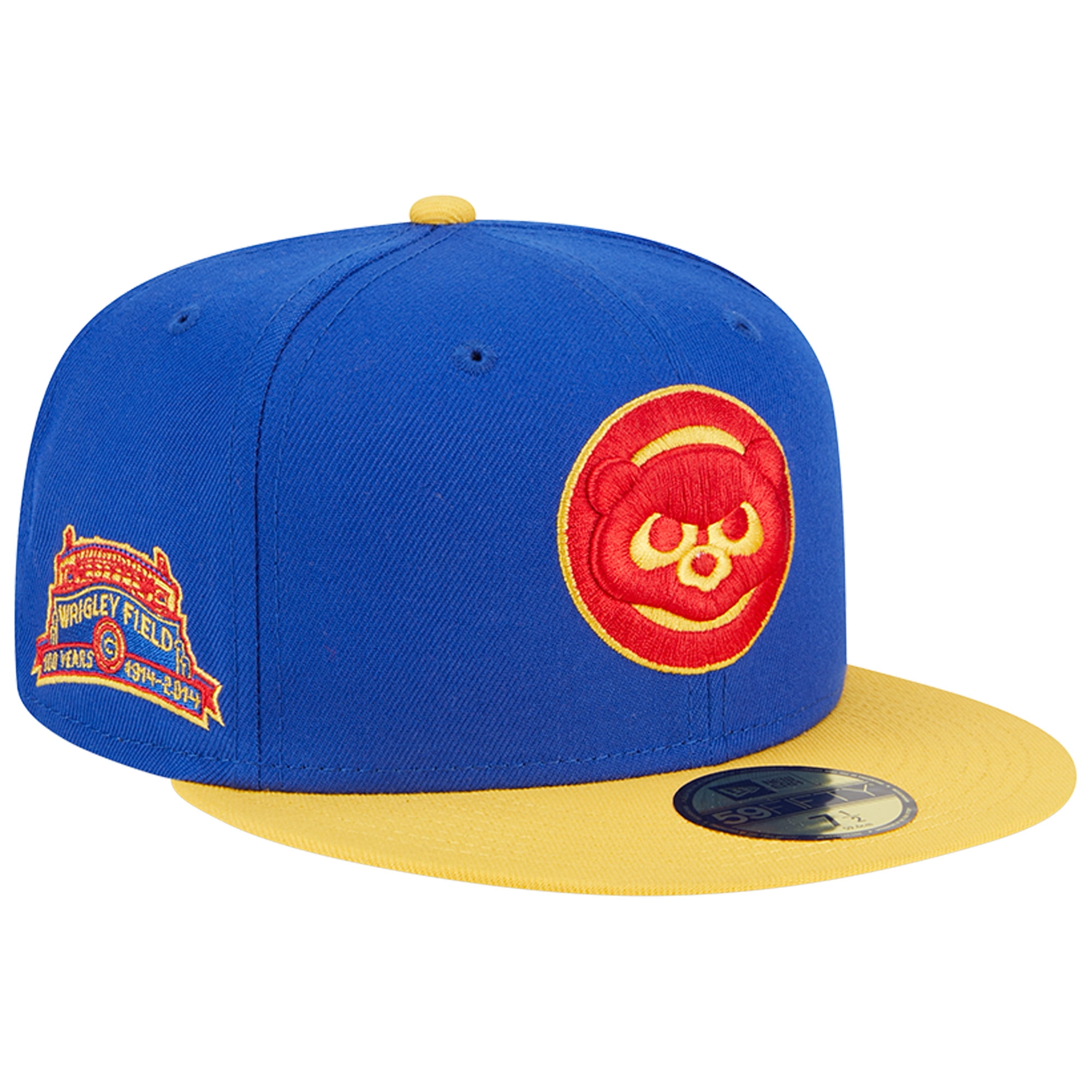 Men's New Era Royal/Yellow Chicago Cubs Empire 59FIFTY Fitted Hat ...