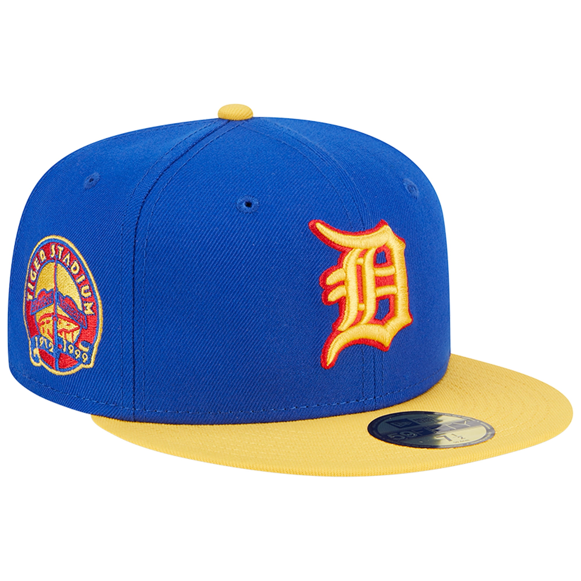 Men's New Era Royal/Yellow Detroit Tigers Empire 59FIFTY Fitted Hat ...