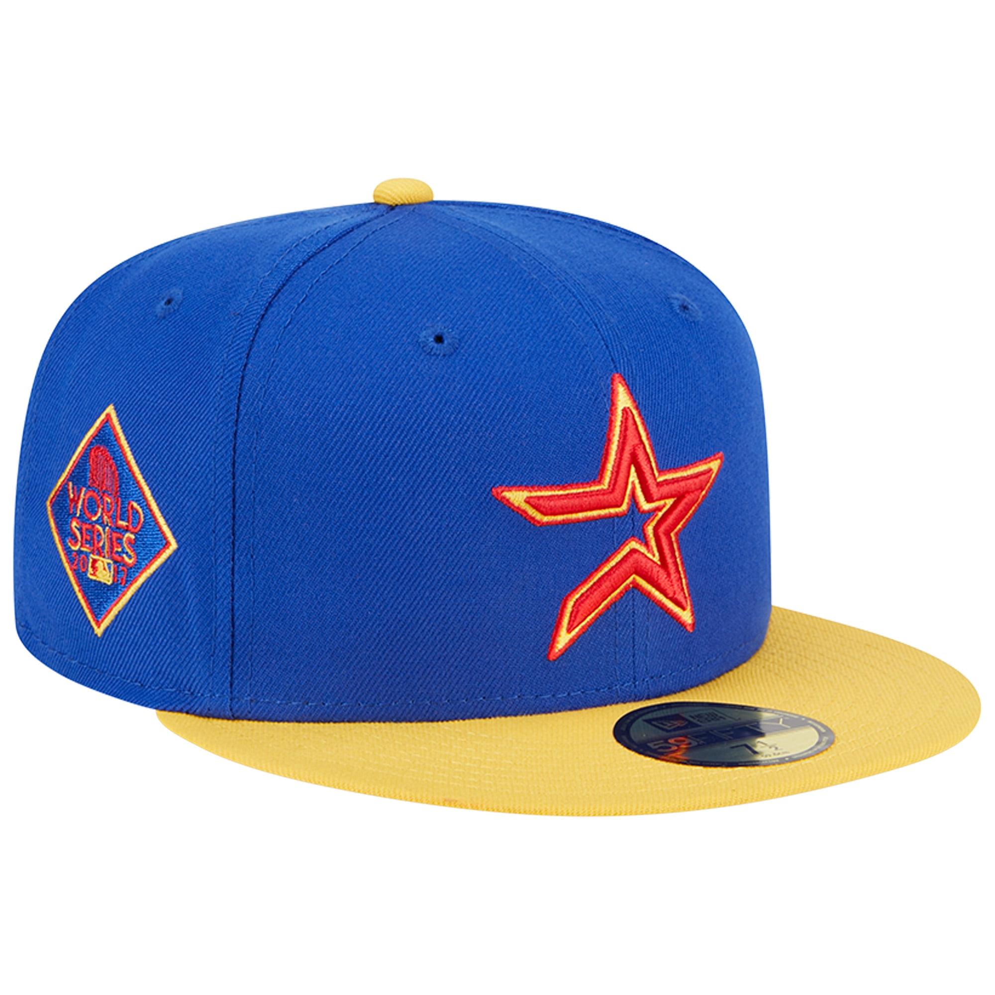 Men's New Era Royal/Yellow Houston Astros Empire 59FIFTY Fitted Hat ...