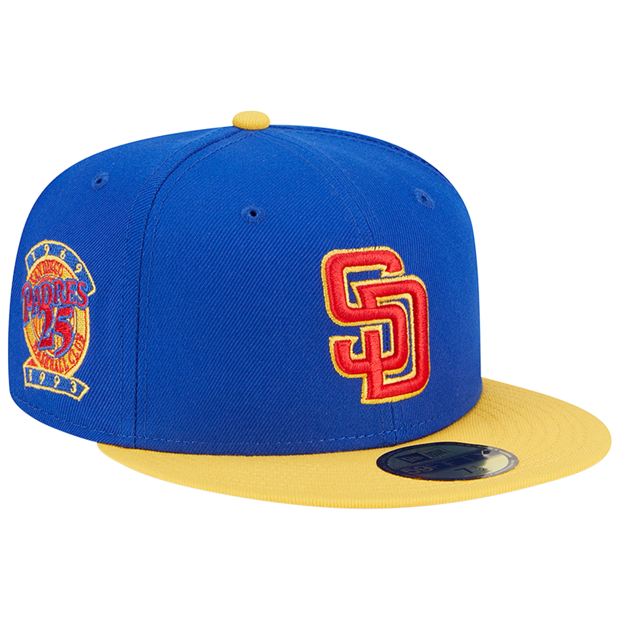 Men's New Era Royal/Yellow San Diego Padres Empire 59FIFTY Fitted Hat ...