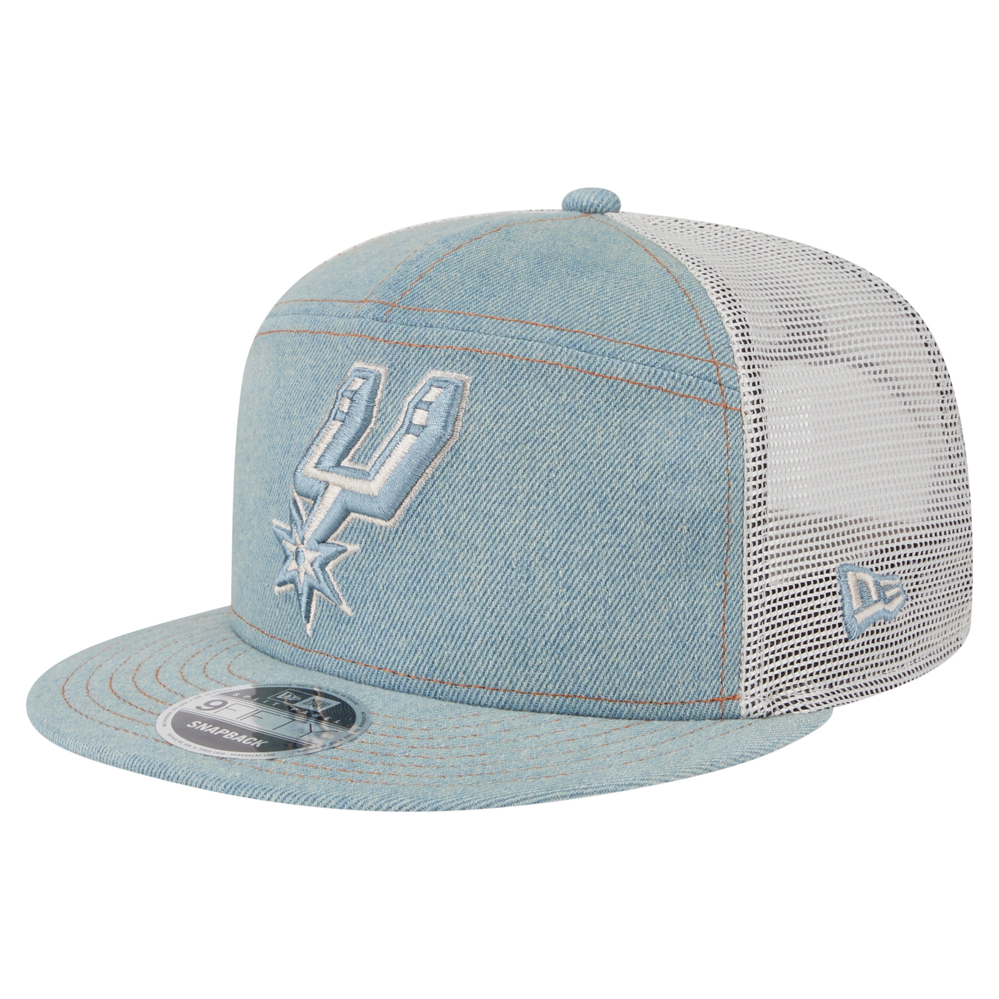 Men's New Era San Antonio Spurs Adventure Denim Split Panel 9FIFTY ...