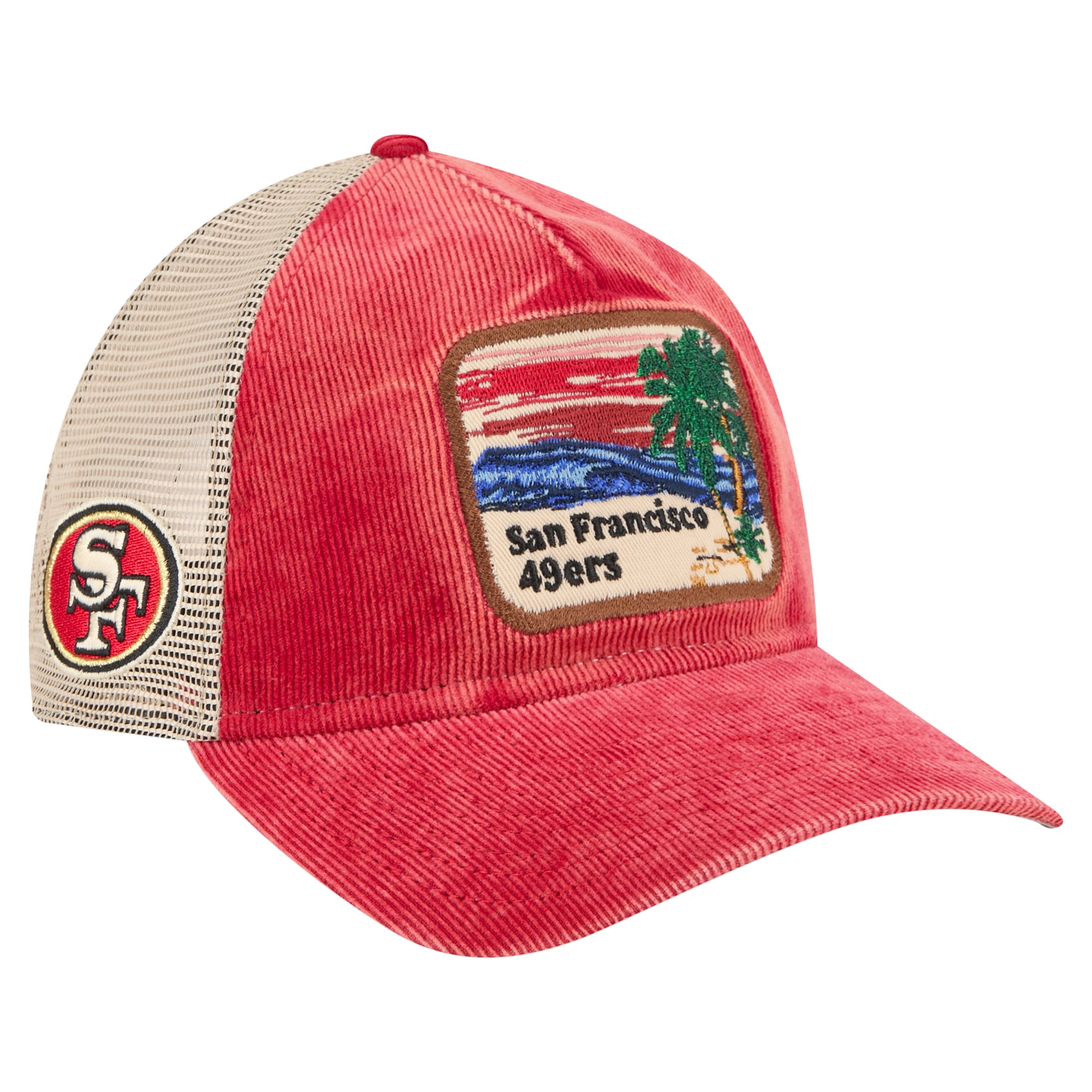 Men's New Era Scarlet/Cream San Francisco 49ers Vintage Landscape ...