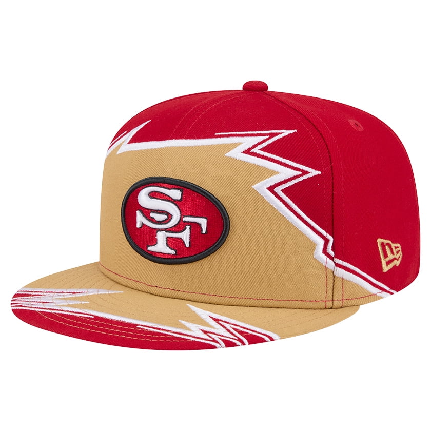 Men's New Era Scarlet/Gold San Francisco 49ers Break 59FIFTY Fitted Hat ...