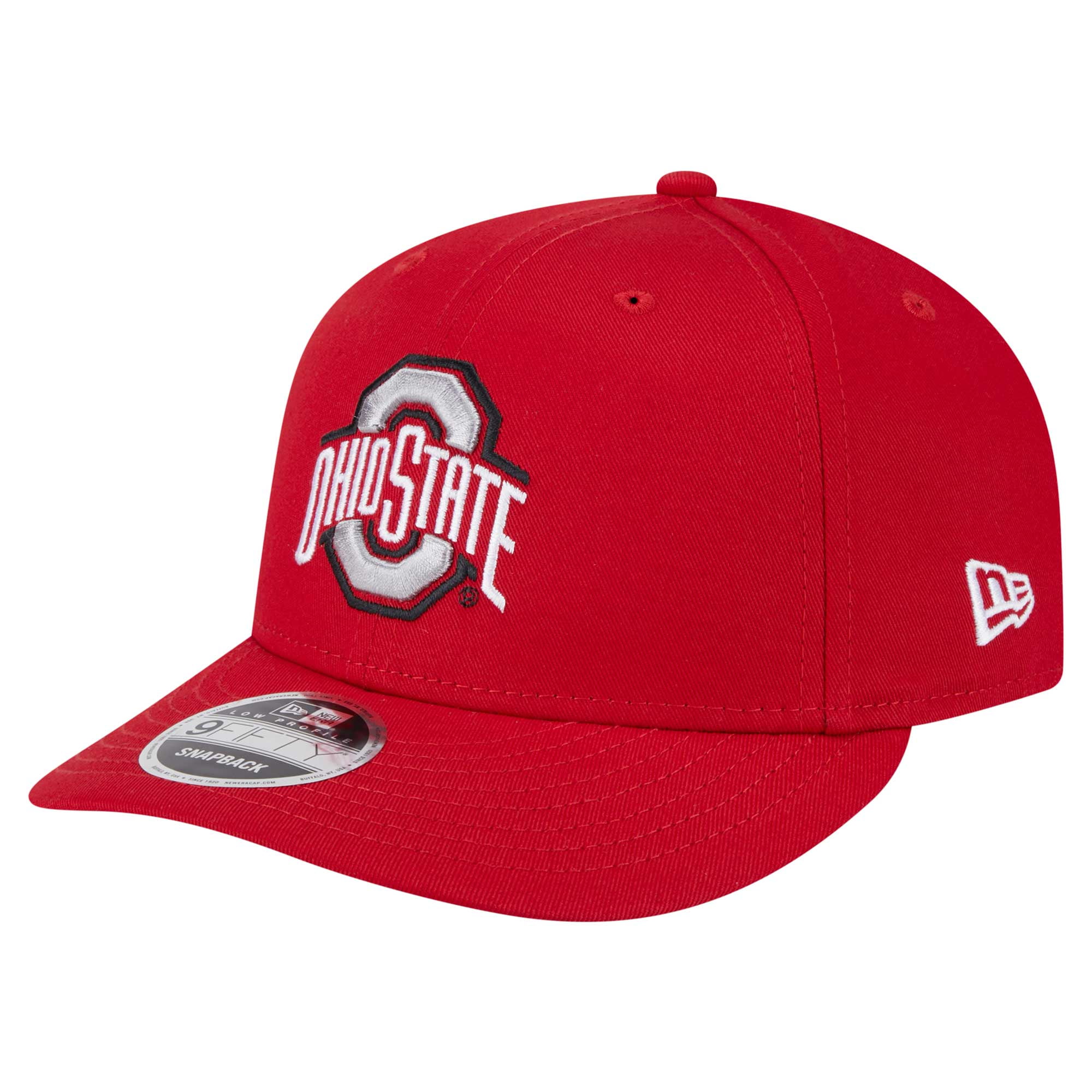 Men's-New Era Scarlet Ohio State Buckeyes Low Profile 9FIFTY Snapback ...
