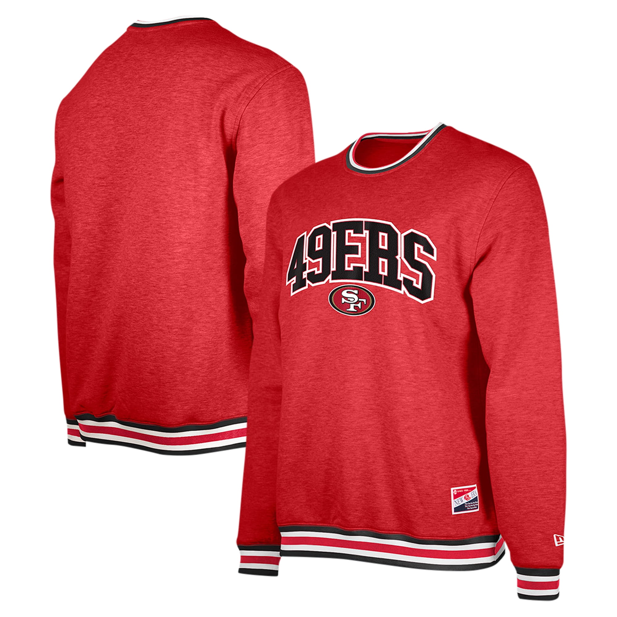 Men's New Era Scarlet San Francisco 49ers Big & Tall Pullover ...
