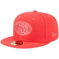 Men's New Era Scarlet San Francisco 49ers Color Pack Brights 59FIFTY ...