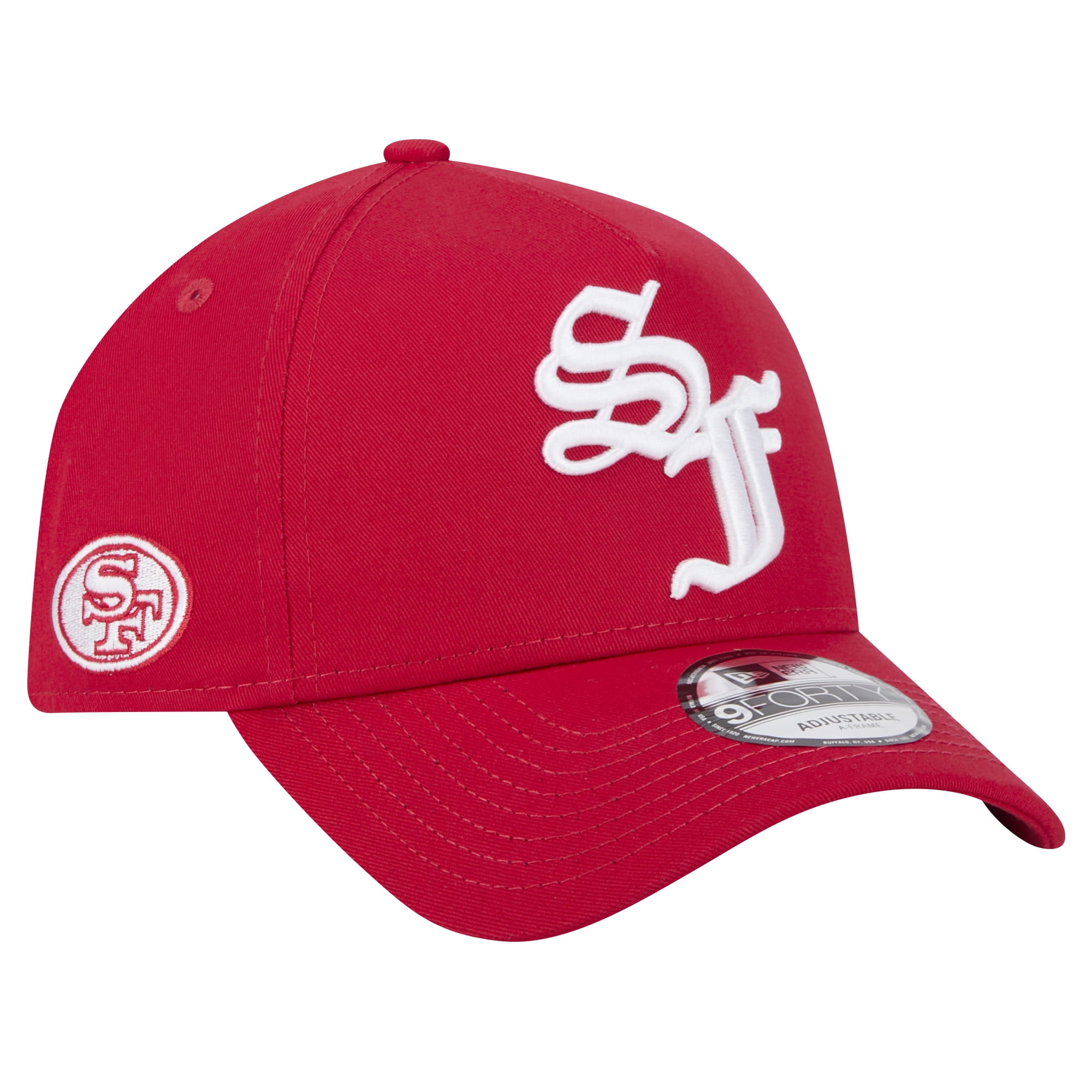 Men's New Era Scarlet San Francisco 49ers Mystic 9FORTY A-Frame ...