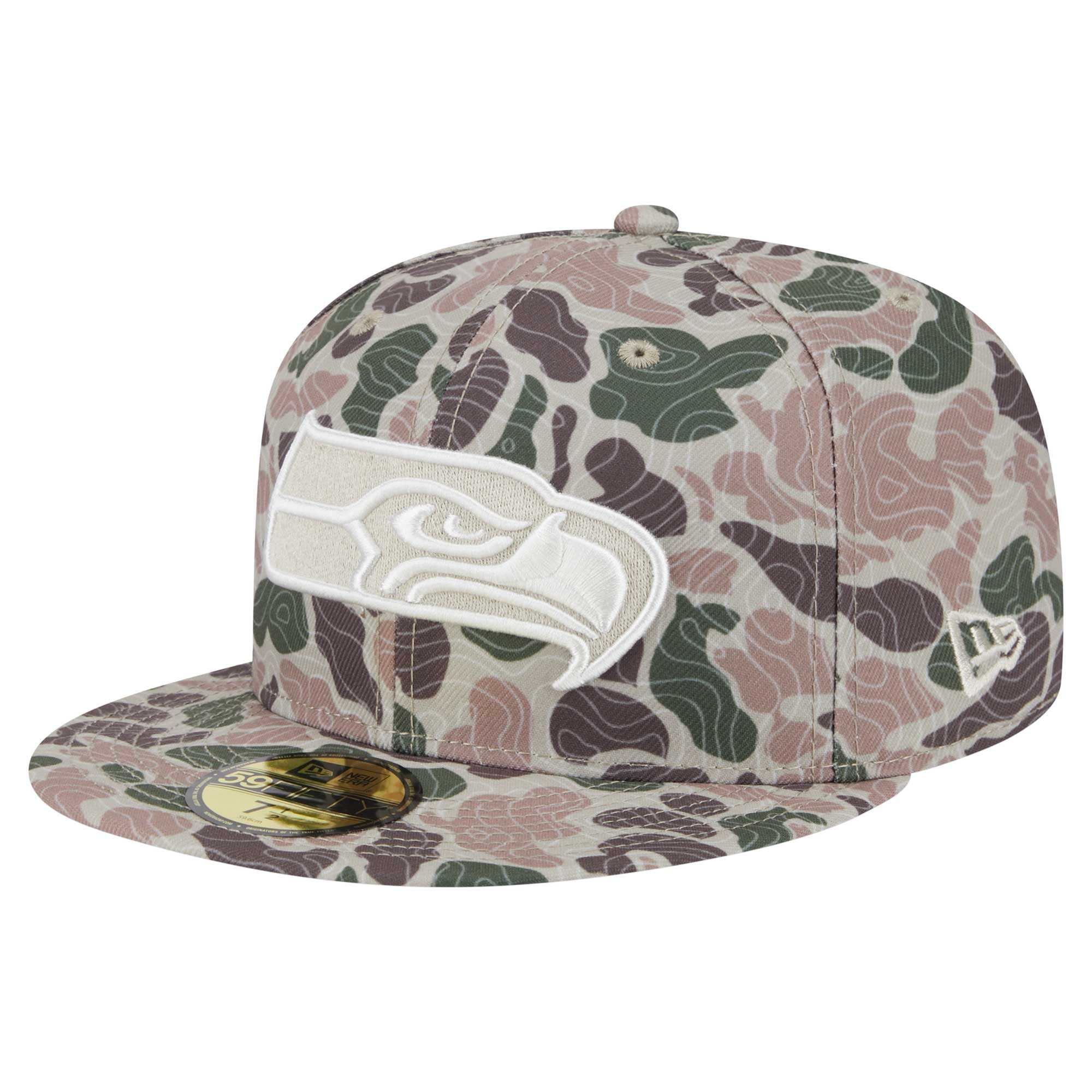 Men's New Era Seattle Seahawks Geo Camo 59FIFTY Fitted Hat - Walmart.com