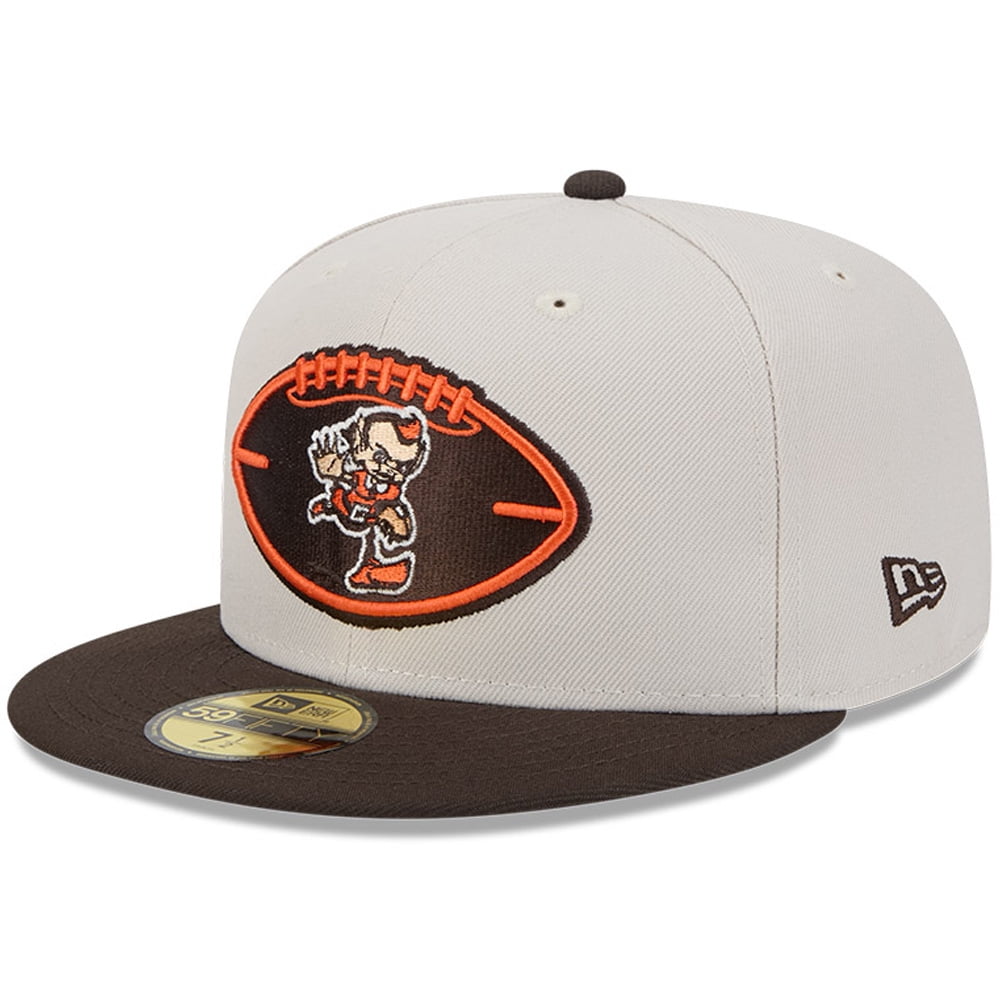 Men's New Era Stone/Brown Cleveland Browns 2024 Sideline Historic ...