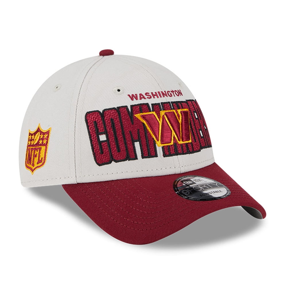 Men's New Era Stone/Burgundy Washington Commanders 2023 NFL Draft ...