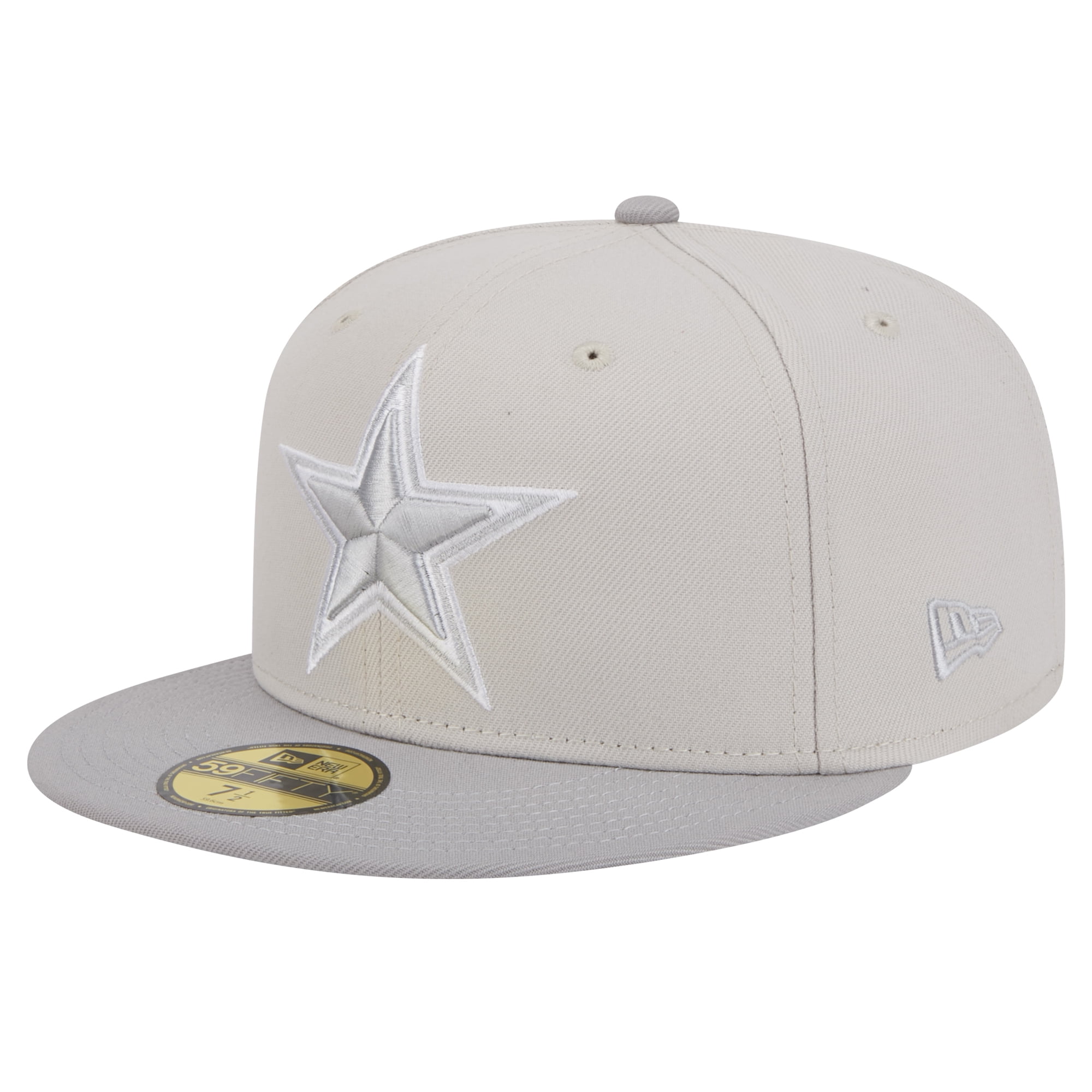 Men's New Era Stone/Gray Dallas Cowboys Two-Tone Color Pack 59FIFTY ...