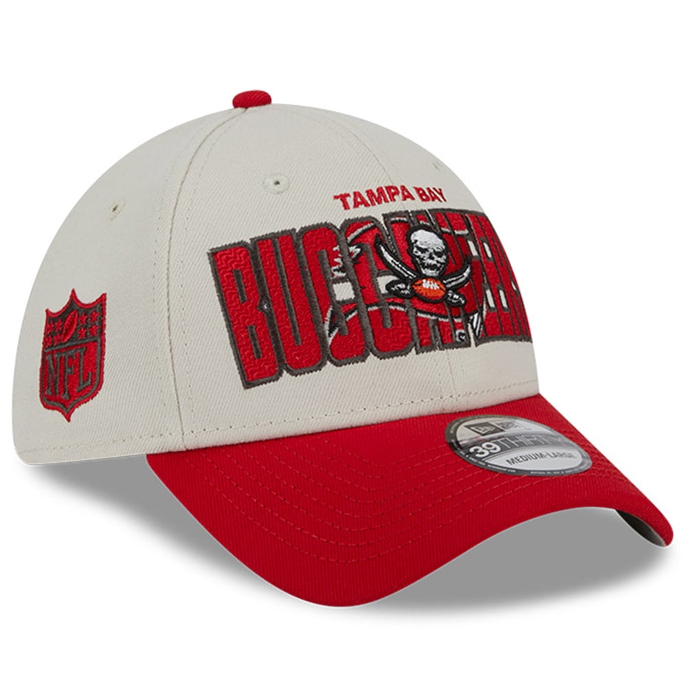 Men's New Era Stone/Red Tampa Bay Buccaneers 2023 NFL Draft 39THIRTY ...