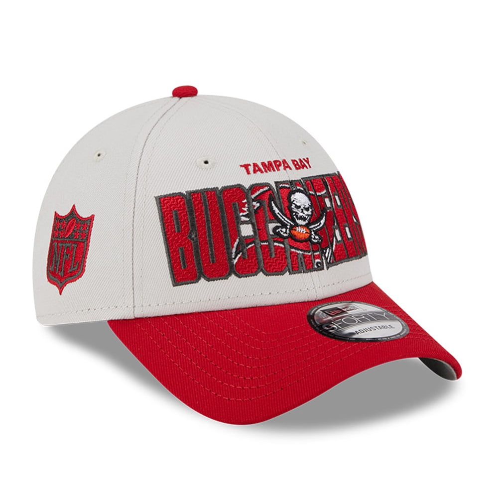 Men's New Era Stone/Red Tampa Bay Buccaneers 2023 NFL Draft 9FORTY ...