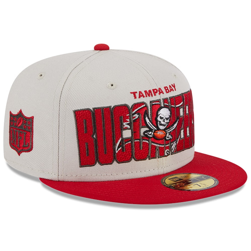 Men's New Era Stone/Red Tampa Bay Buccaneers 2023 NFL Draft On Stage ...