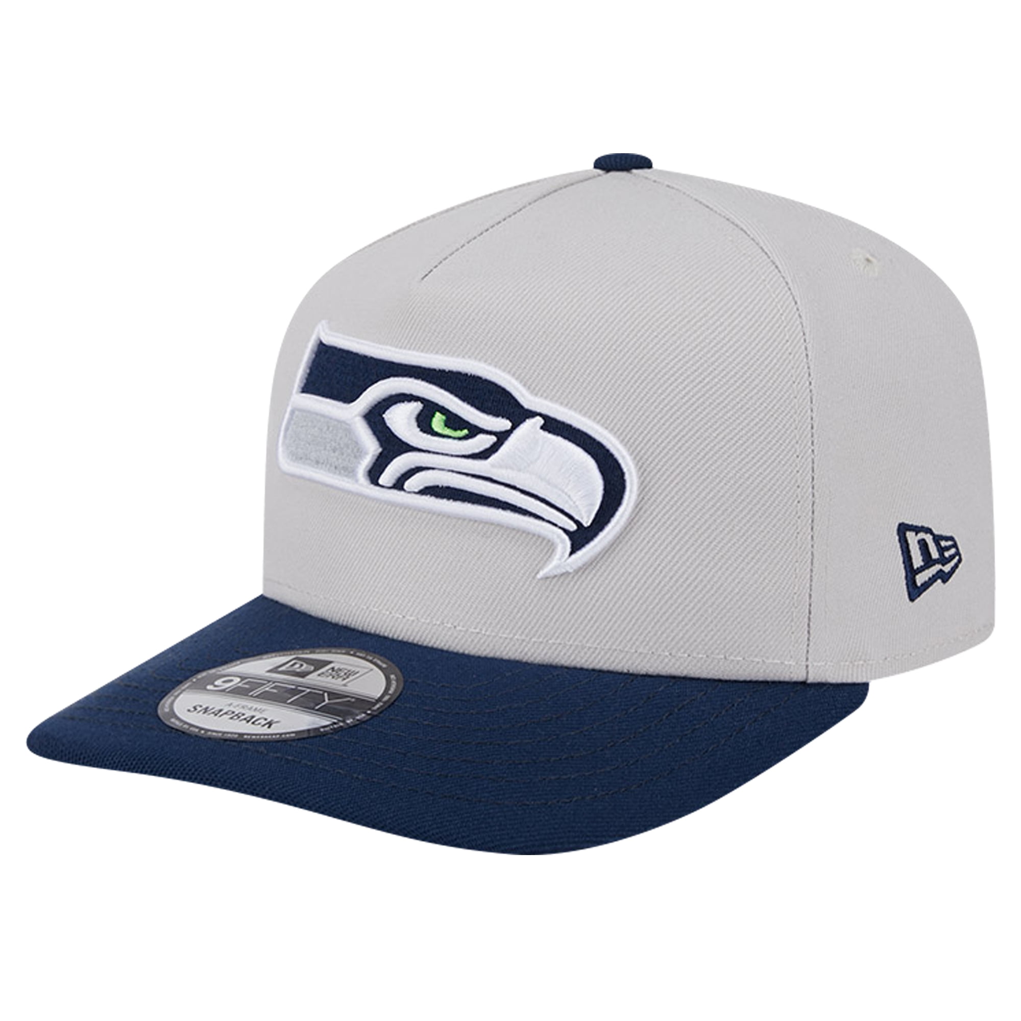Men's New Era Stone Seattle Seahawks Decent 9FIFTY A-Frame Snapback Hat ...