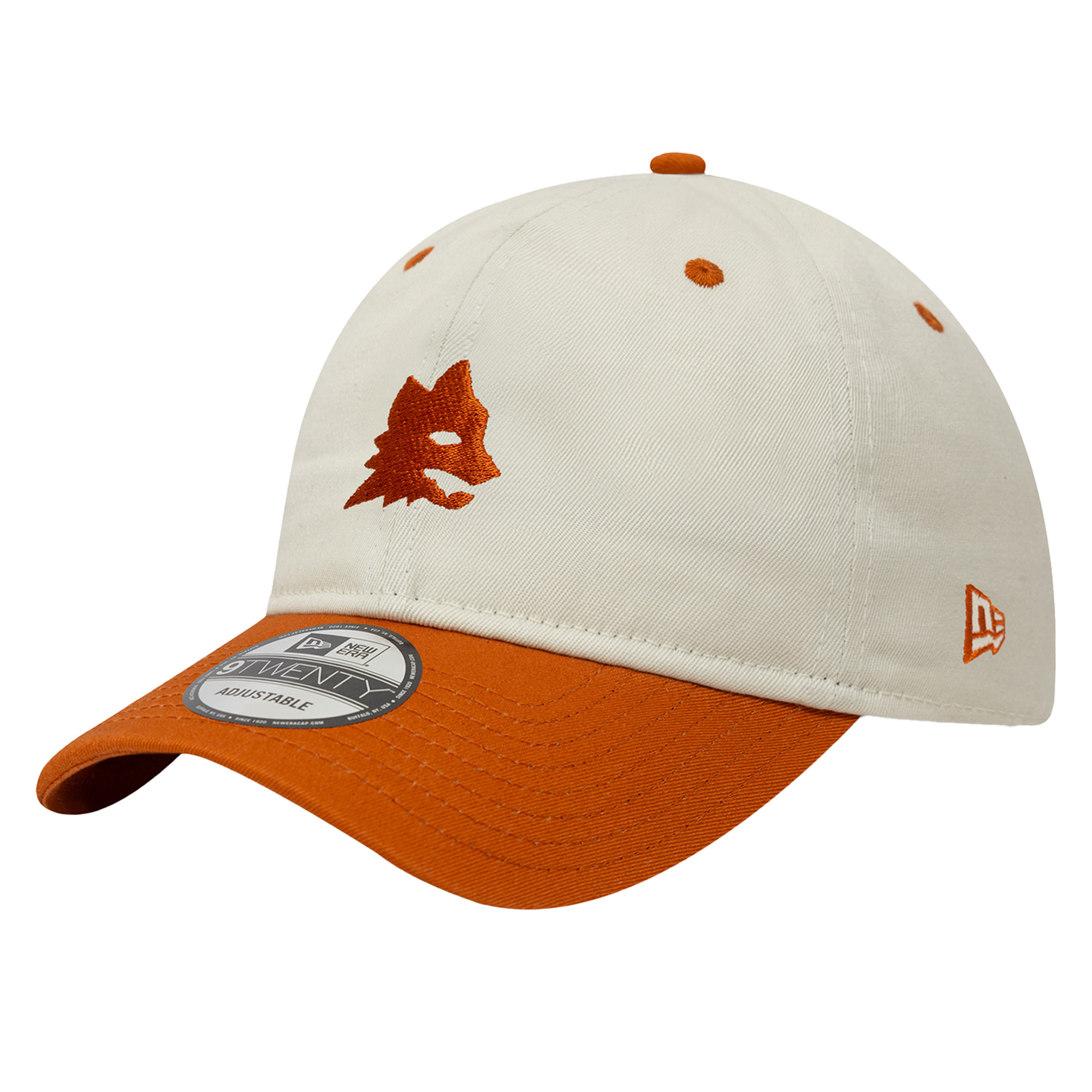 Men's New Era Tan AS Roma Contrast Visor 9TWENTY Adjustable Hat ...