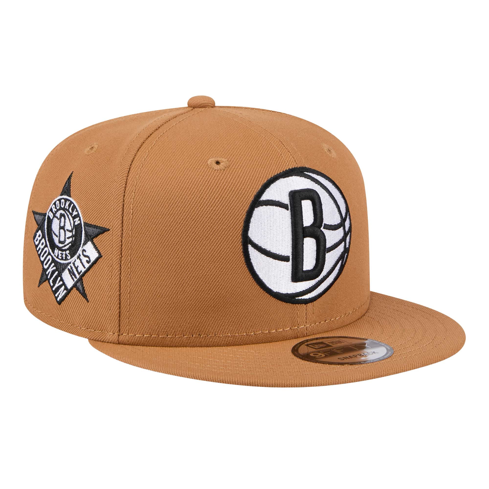 Men's New Era Tan Brooklyn Nets Color Pack 9FIFTY Snapback Hat ...