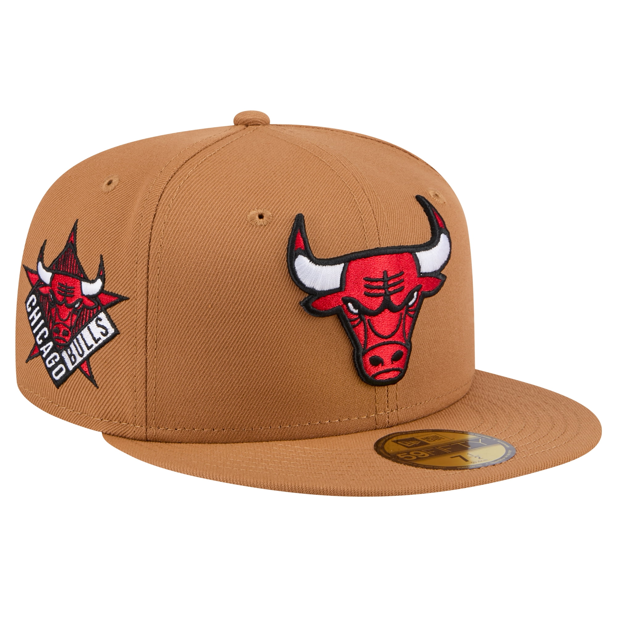 Men's New Era Tan Chicago Bulls Color Pack 59FIFTY Fitted Hat - Walmart.com