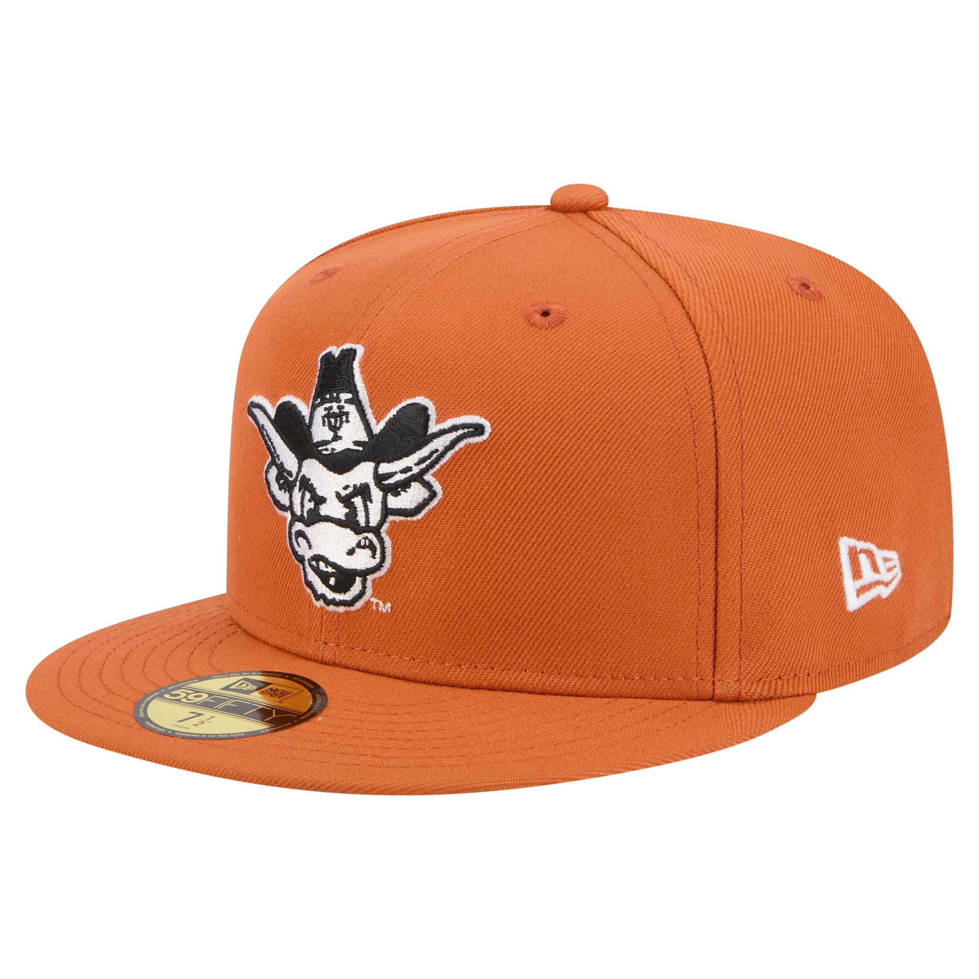 Men's New Era Texas Orange Texas Longhorns Vault 59FIFTY Fitted Hat ...