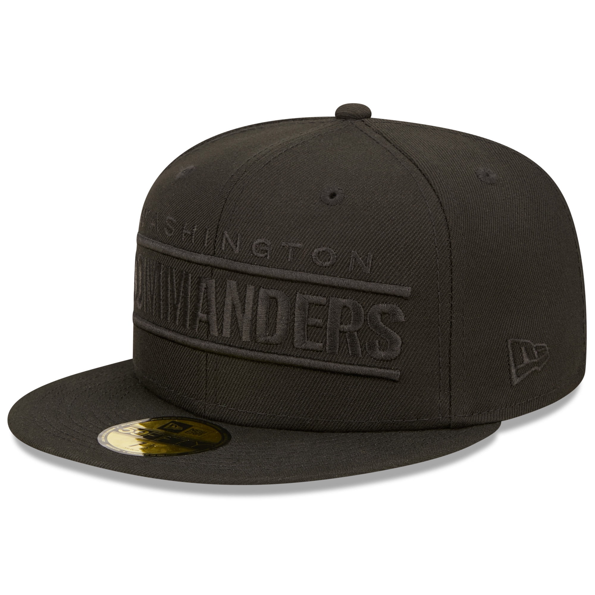 Men's New Era Washington Commanders Black on Black Alternate Logo ...