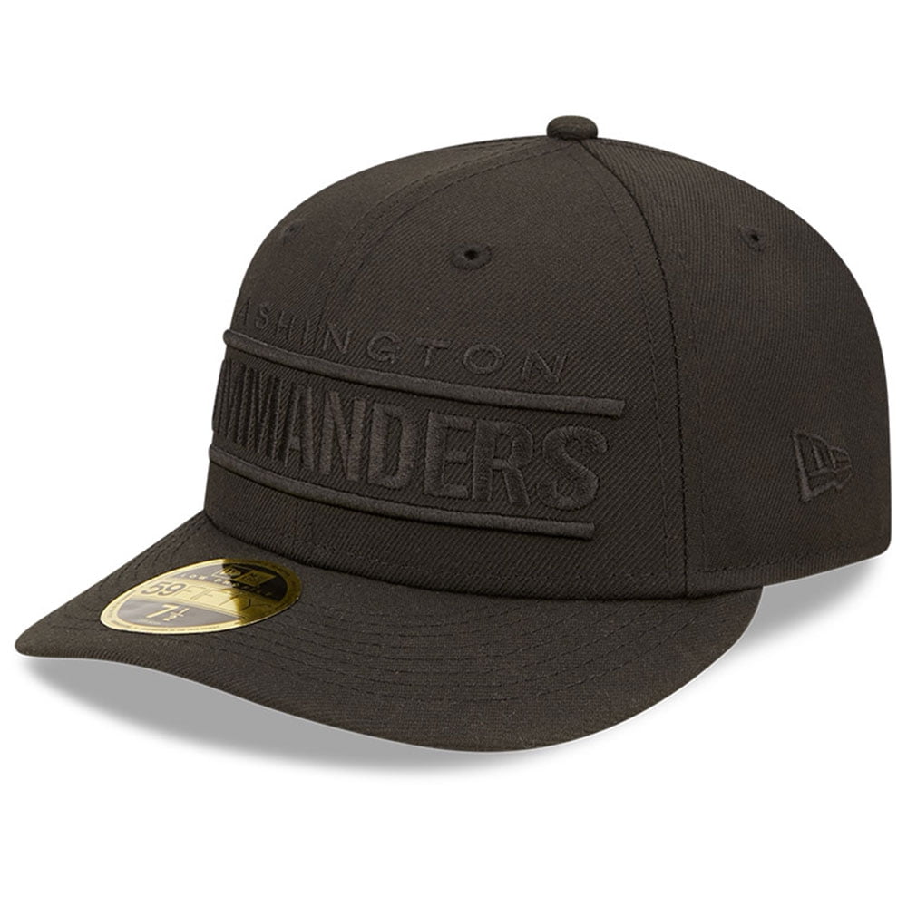Men's New Era Washington Commanders Black on Black II Low Profile ...