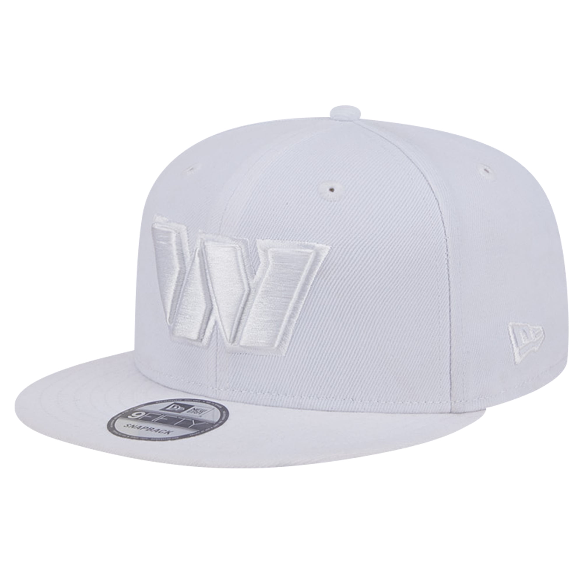 Men's New Era Washington Commanders Main White on White 9FIFTY Snapback ...