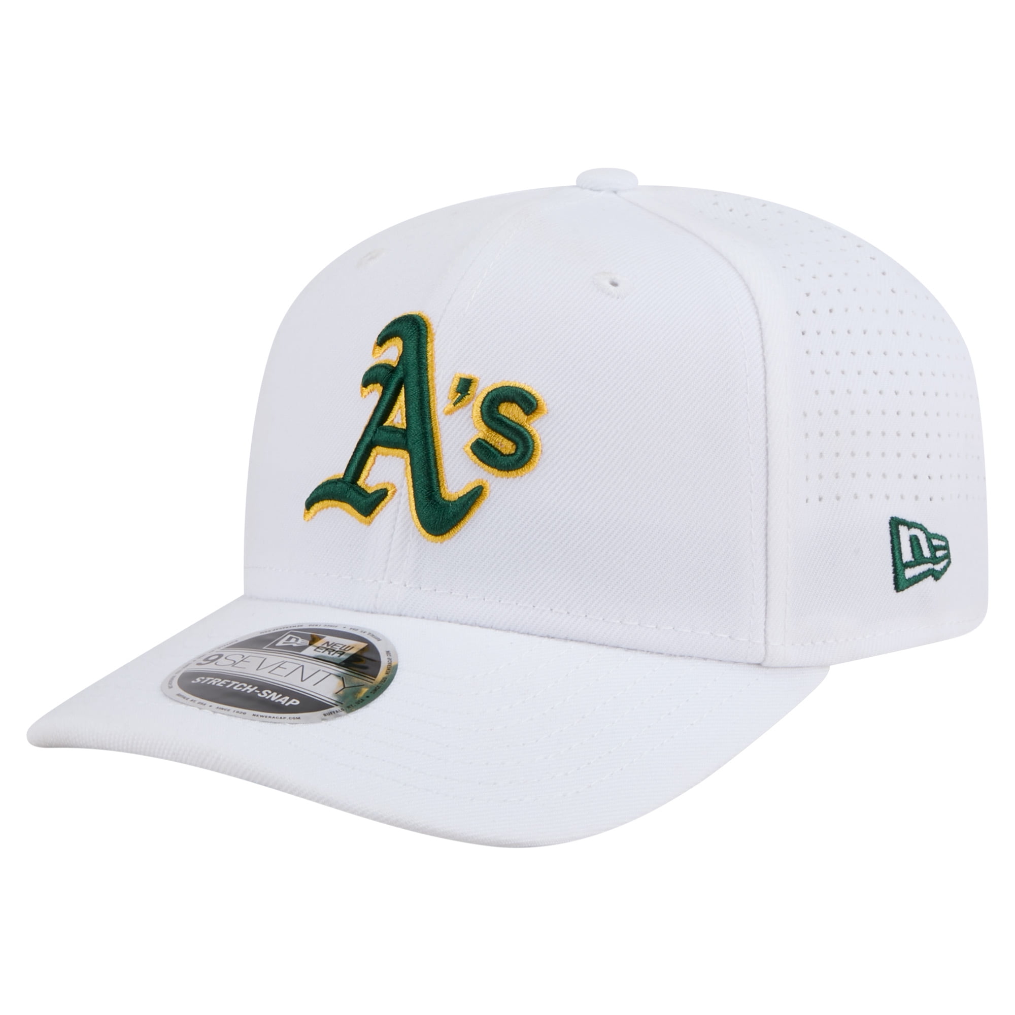 Men's New Era White Athletics COOLERA 9SEVENTY Adjustable Hat - Walmart.com