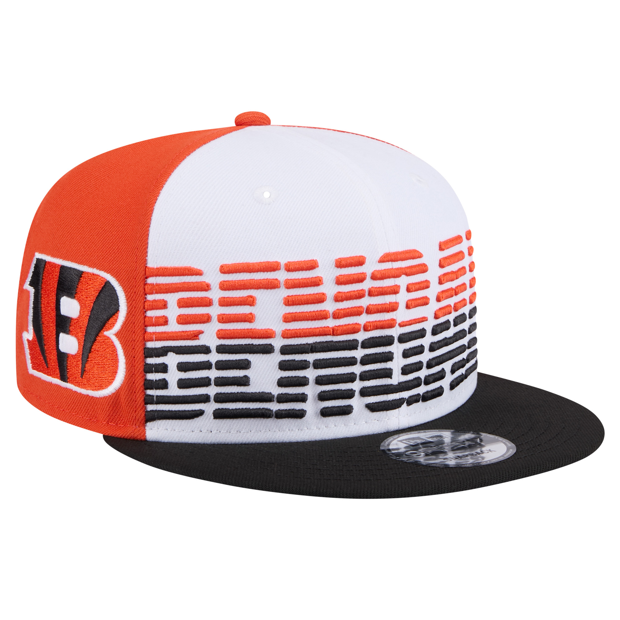 Men's New Era White/Black Cincinnati Bengals Throwback Space 9FIFTY ...