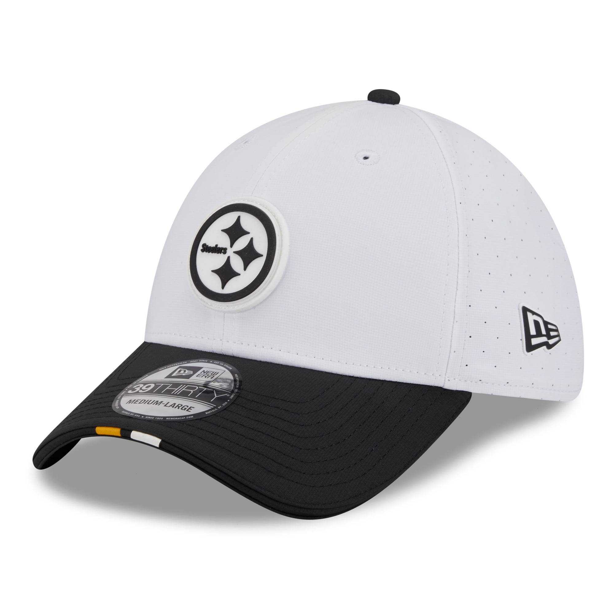 Men's New Era White/Black Pittsburgh Steelers 2025 NFL Training Camp ...
