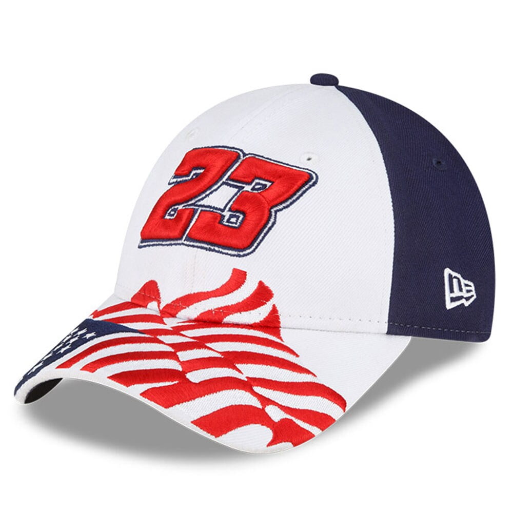 Men's New Era White/Blue Bubba Wallace 9FORTY Americana Snapback ...