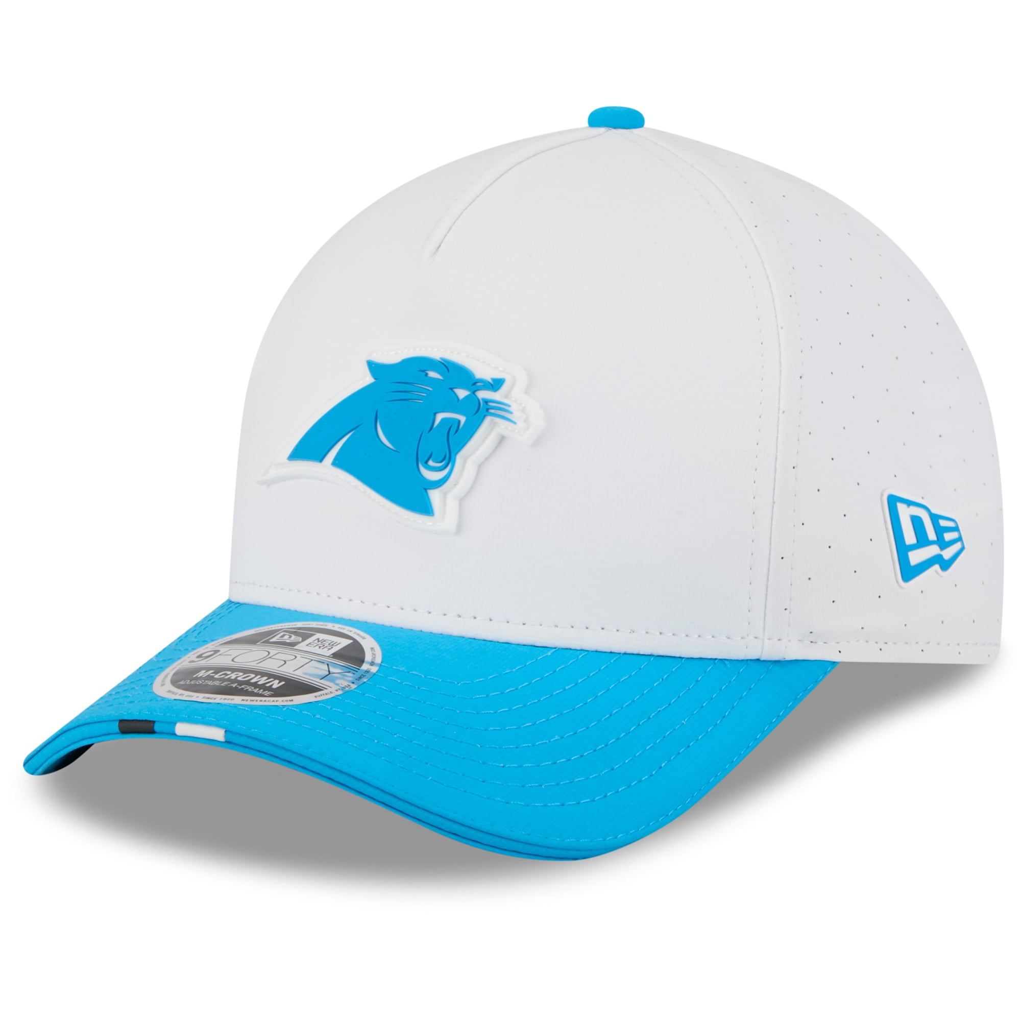 Men's New Era White/Blue Carolina Panthers 2025 NFL Training Camp A ...