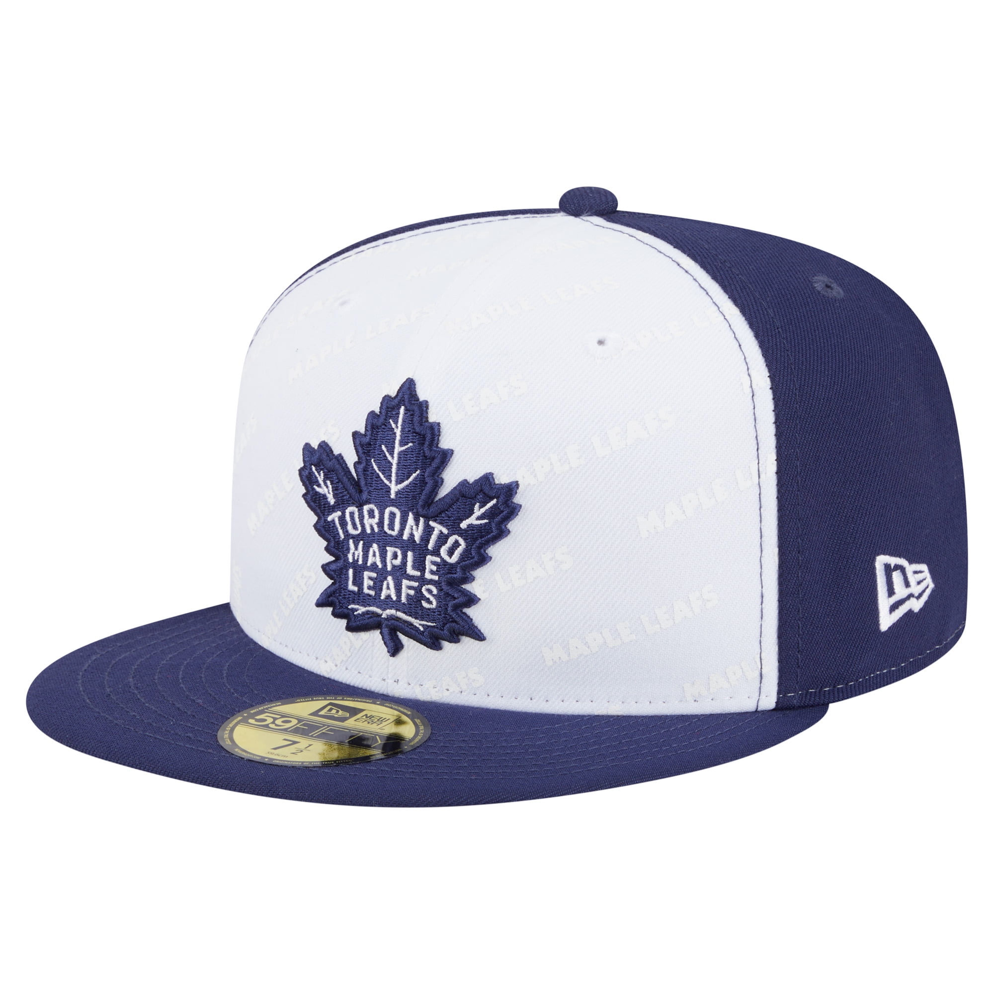 Men's New Era White/Blue Toronto Maple Leafs Repeat Two-Tone 59FIFTY ...