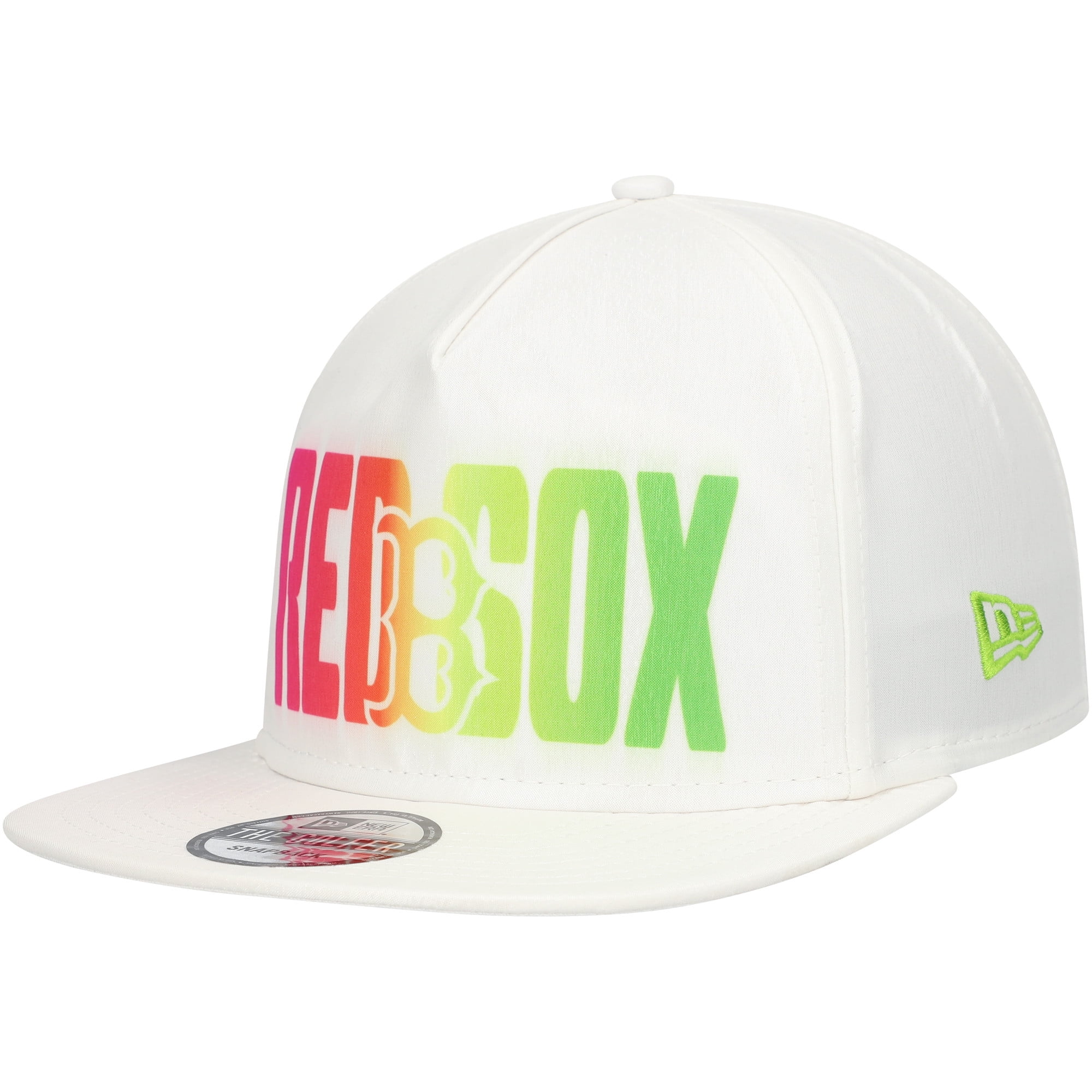 Men's New Era White Boston Red Sox Spring Spectrum Golfer Snapback Hat ...