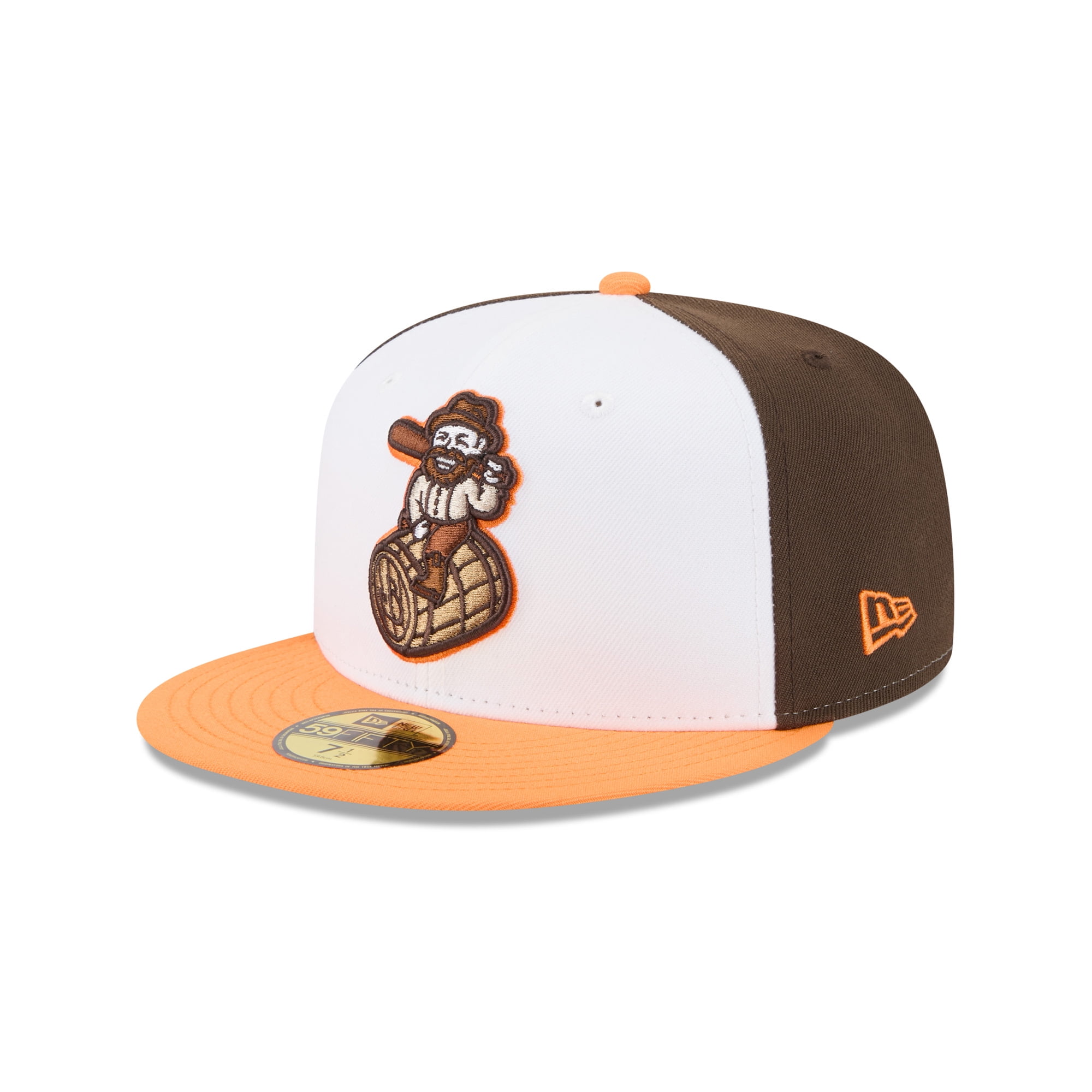 Men's-New Era White Bowling Green Hot Rods Theme Nights 59FIFTY Fitted ...