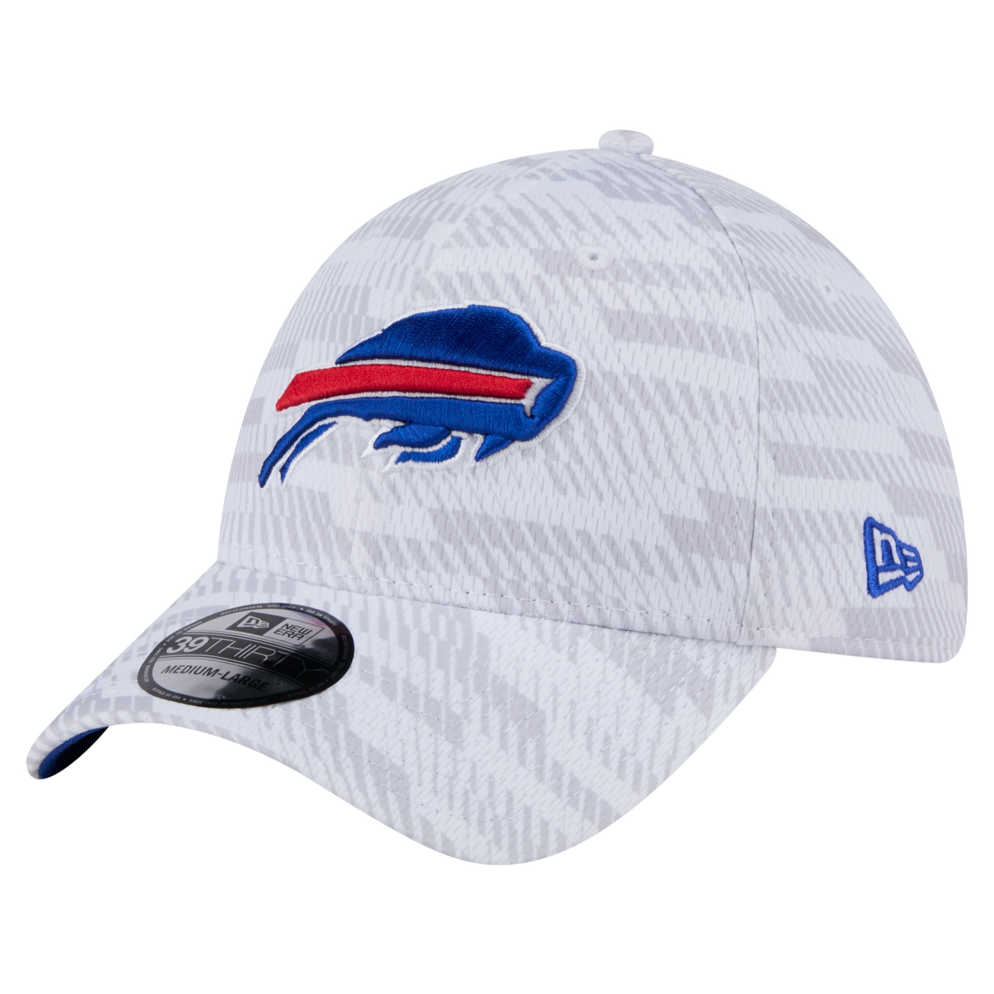 Men's New Era White Buffalo Bills Gameday Graded 39THIRTY Flex Hat ...