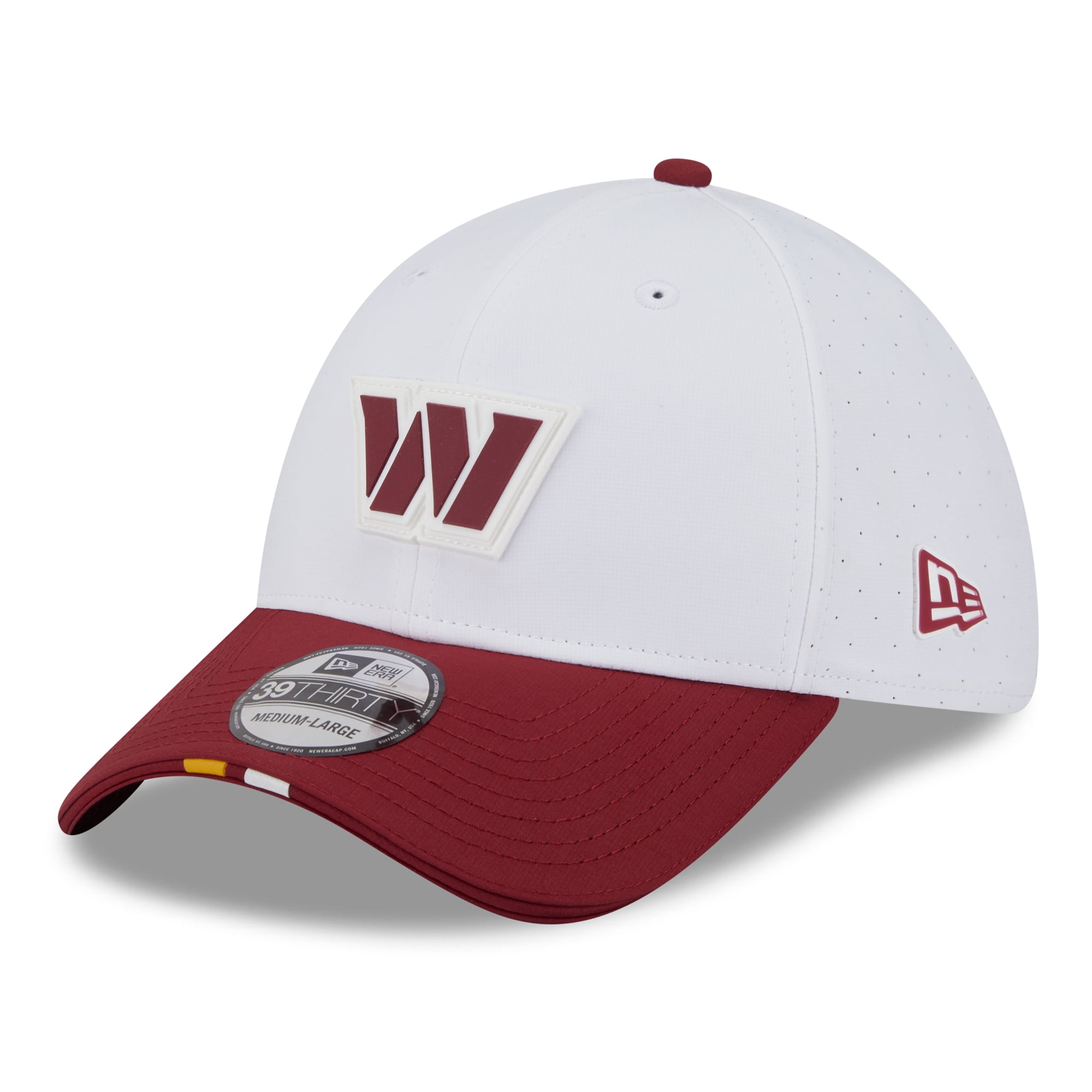 Men's New Era White/Burgundy Washington Commanders 2025 NFL Training ...