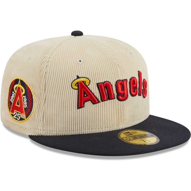 Men's New Era White California Angels Cooperstown Collection Corduroy ...