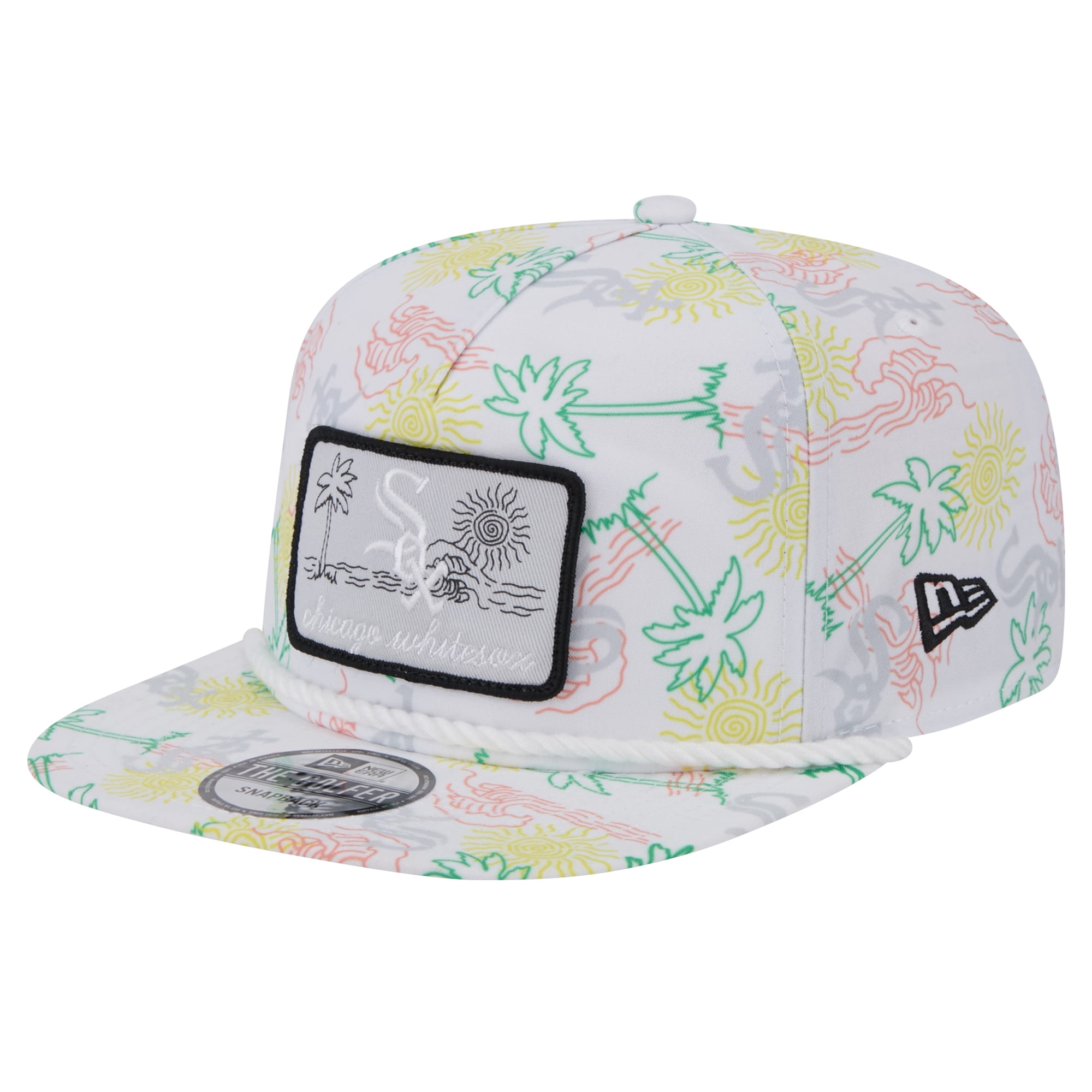 Men's New Era White Chicago White Sox Islander Golfer Snapback Hat ...