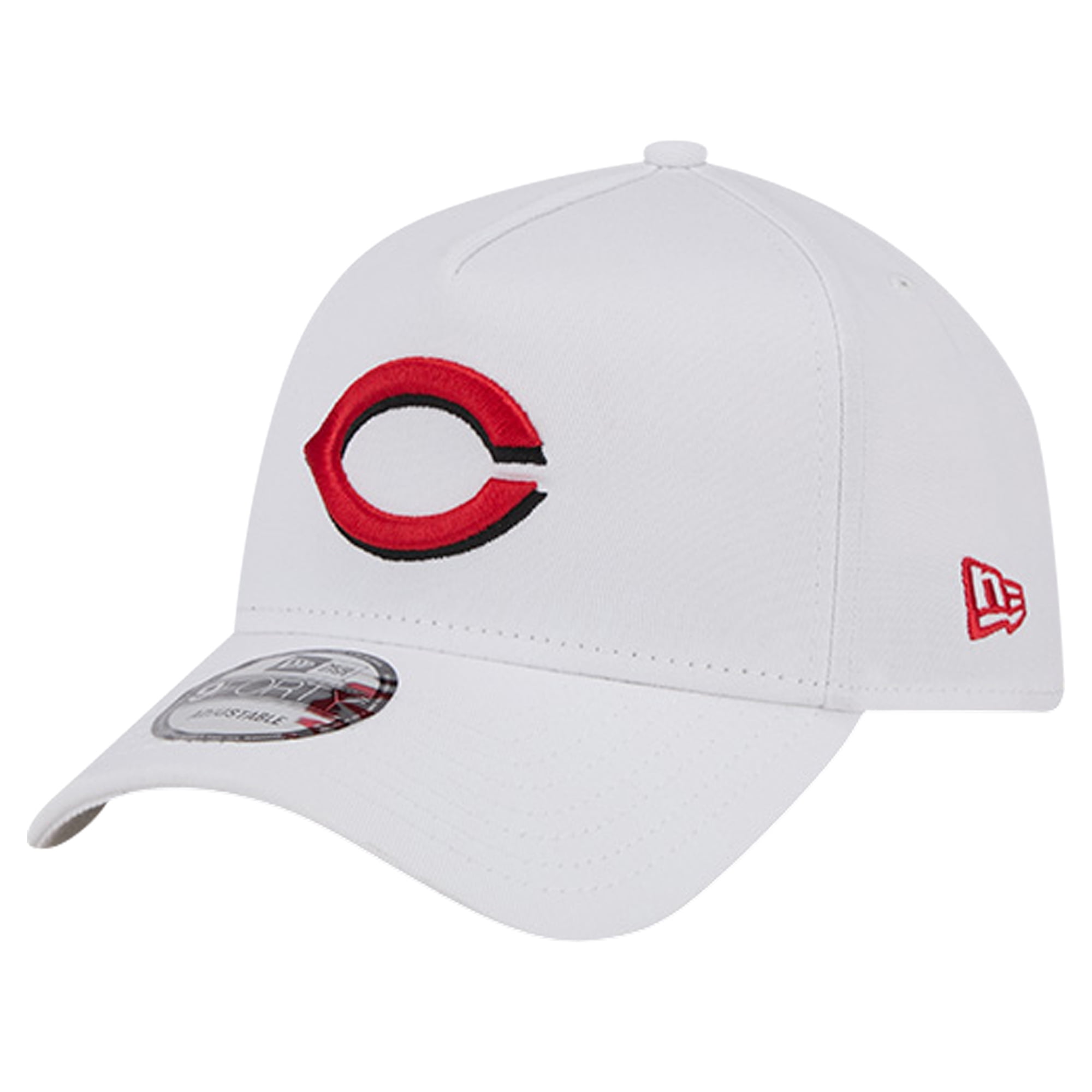 Men's New Era White Cincinnati Reds TC A-Frame 9FORTY Adjustable Hat ...