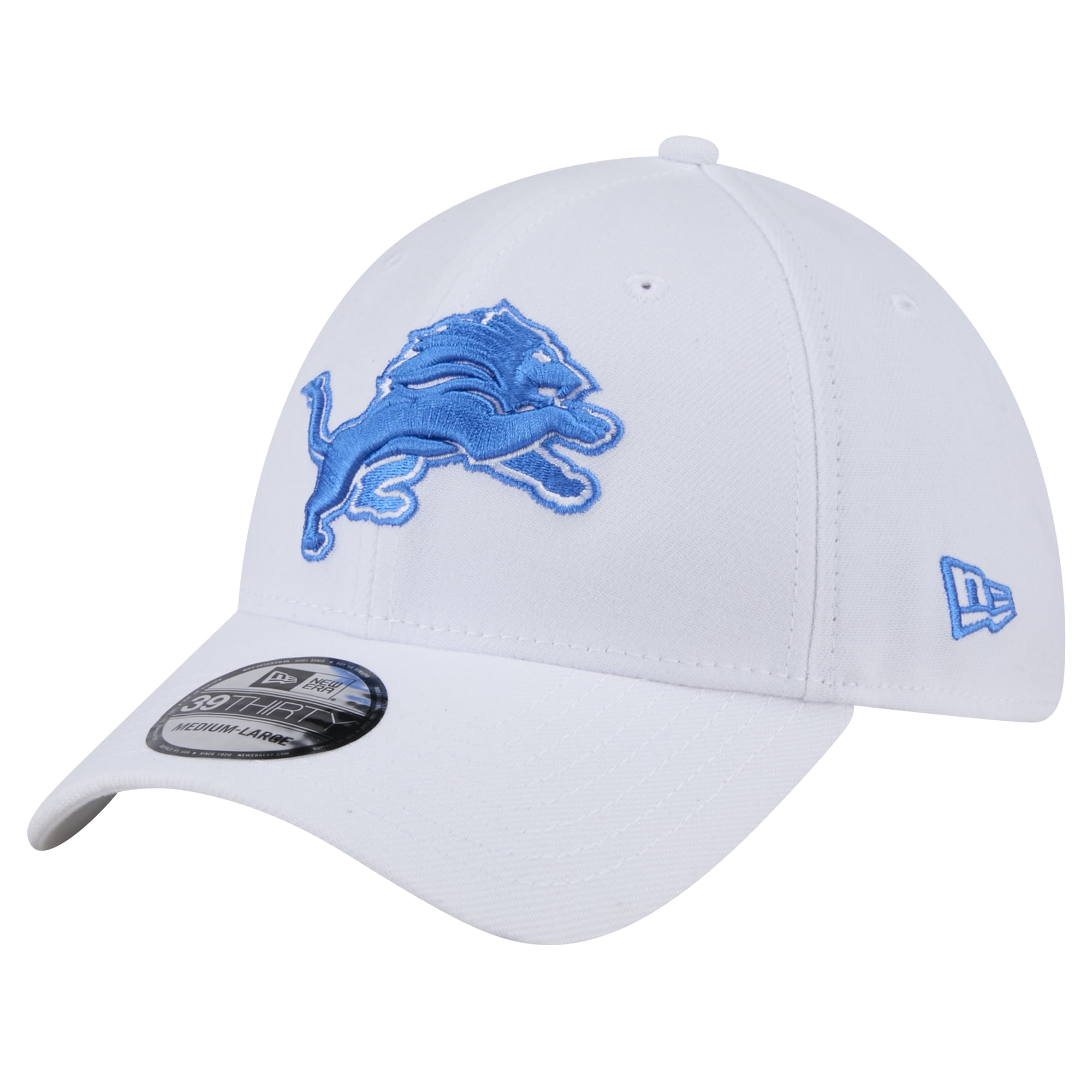 Men's New Era White Detroit Lions Main 39THIRTY Flex Hat - Walmart.com