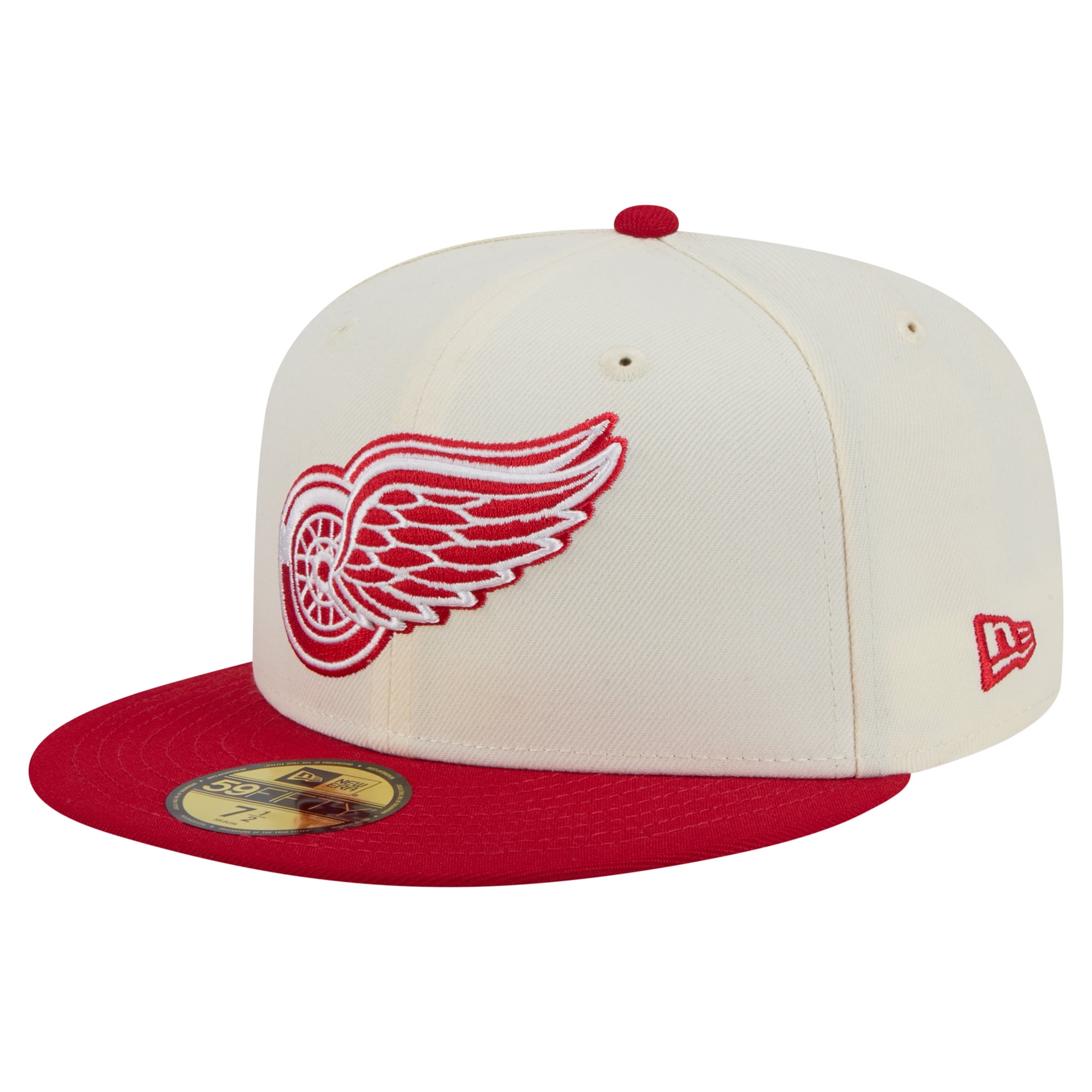 Men's-New Era White Detroit Red Wings Chrome Two-Toned 59FIFTY Fitted ...