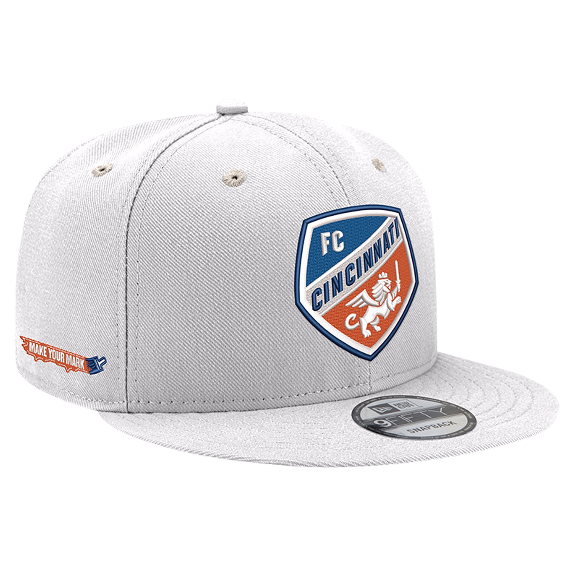 Men's New Era White FC Cincinnati Jersey Hook 9FIFTY Snapback Hat ...