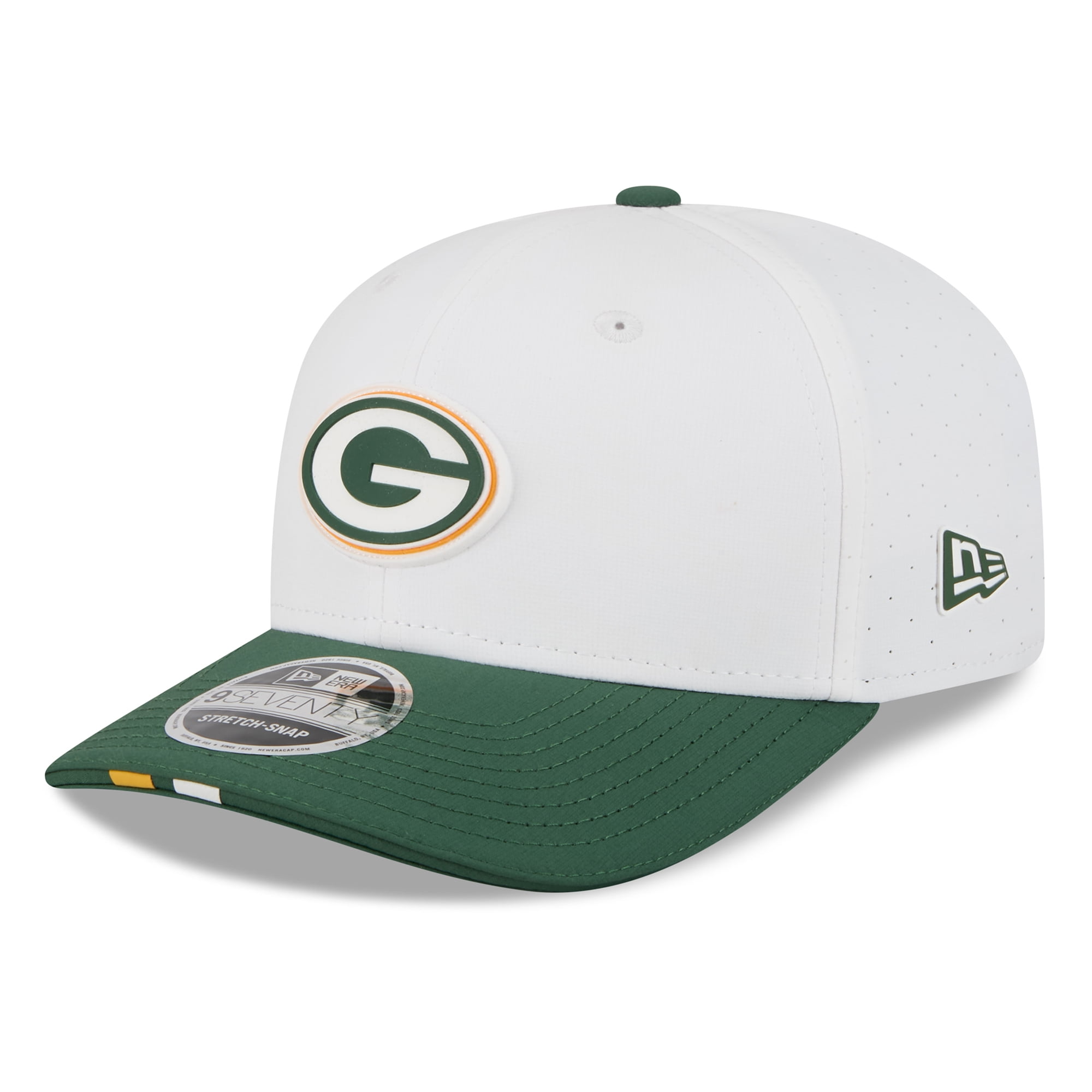 Men's New Era White/Green Green Bay Packers 2025 NFL Training Camp ...