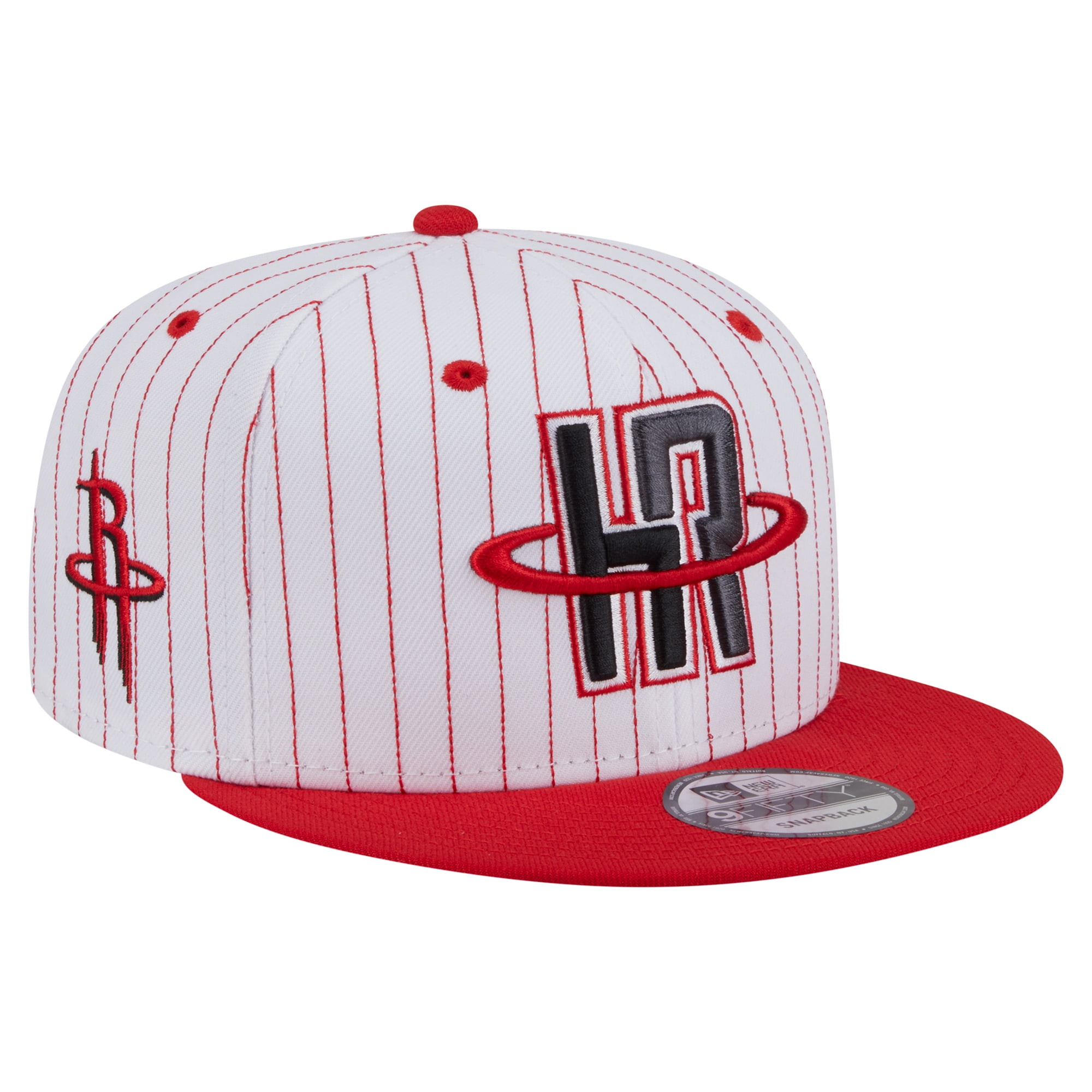 Men's New Era White Houston Rockets Deceptor Pinstripe 9FIFTY Snapback ...