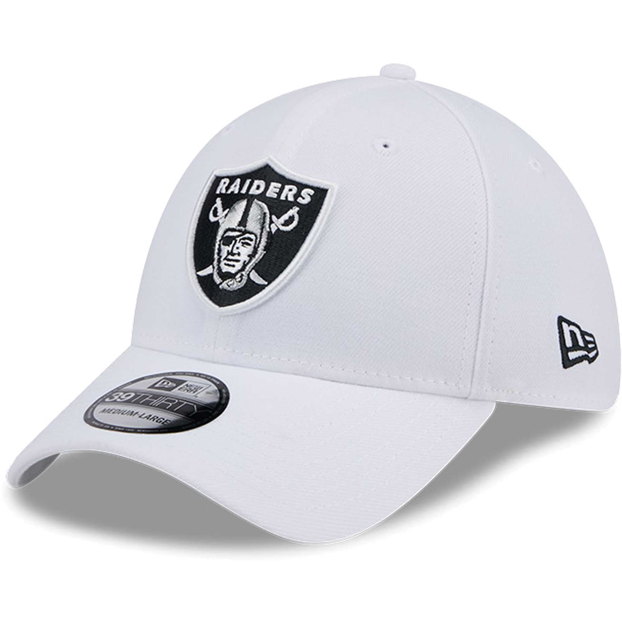 Men's New Era White Las Vegas Raiders Main 39THIRTY Flex Hat - Walmart.com